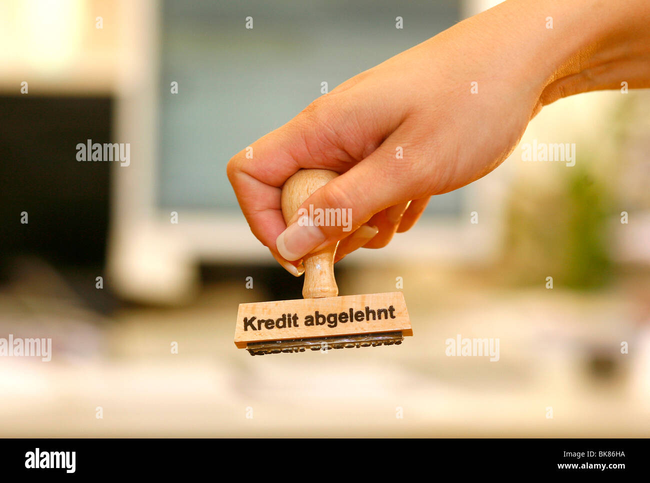 Credit refused, stamp Stock Photo - Alamy