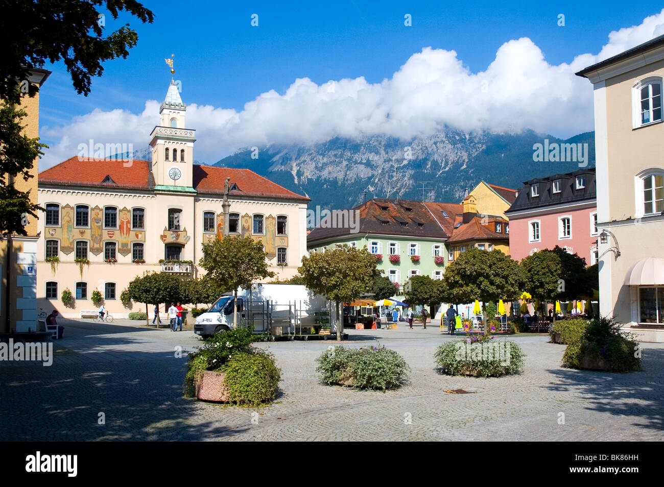 Bavaria, Bad Reichenhall, Market Place Stock Photo - Alamy