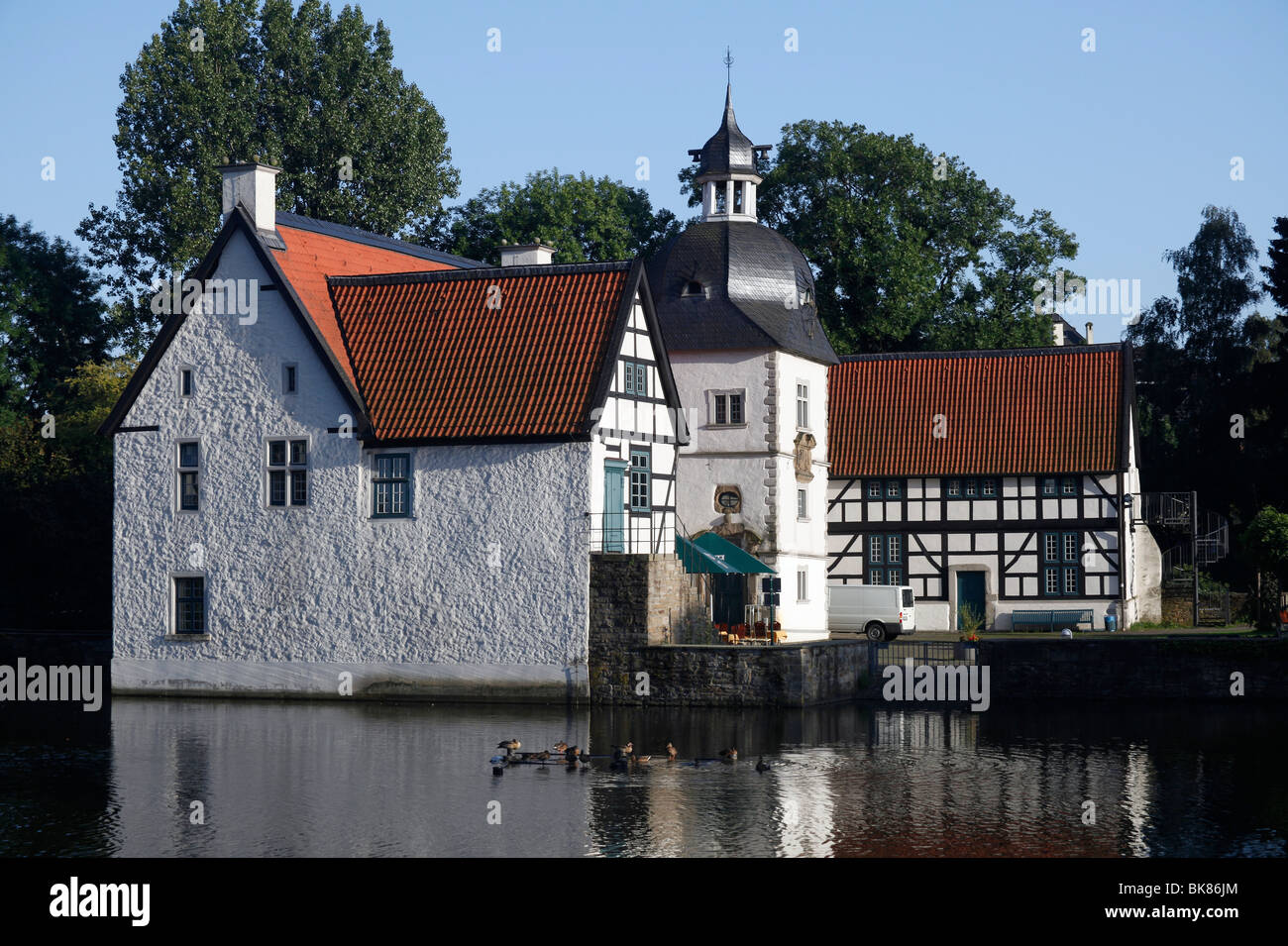 Moated castle Haus Rodenberg, Aplerbeck, Dortmund, North Rhine ...