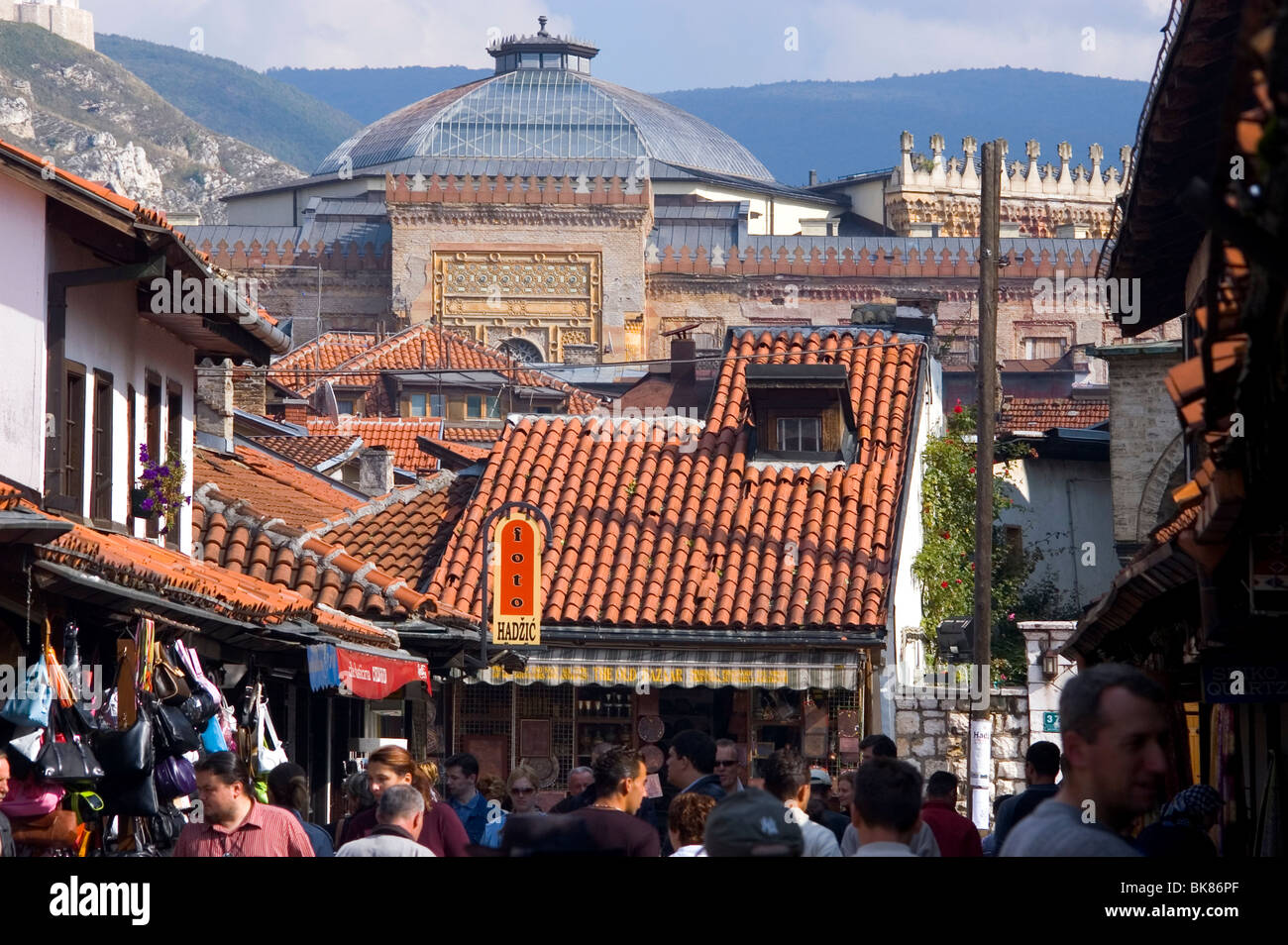 Bosnia, Sarajevo, Turkish Quarter, Bascarsija Stock Photo, Royalty Free ...