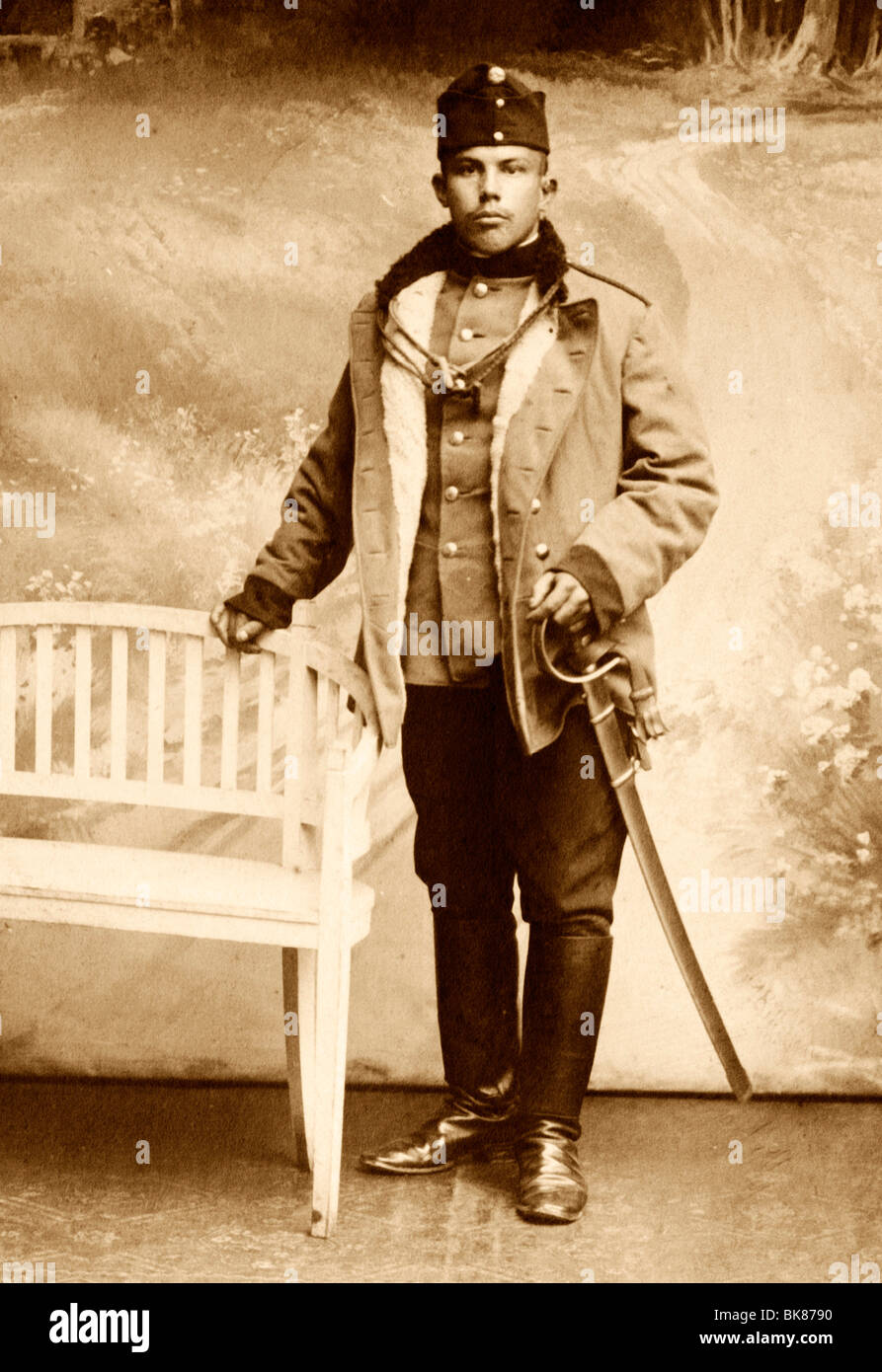 Soldier, historical photograph, around 1910 Stock Photo - Alamy