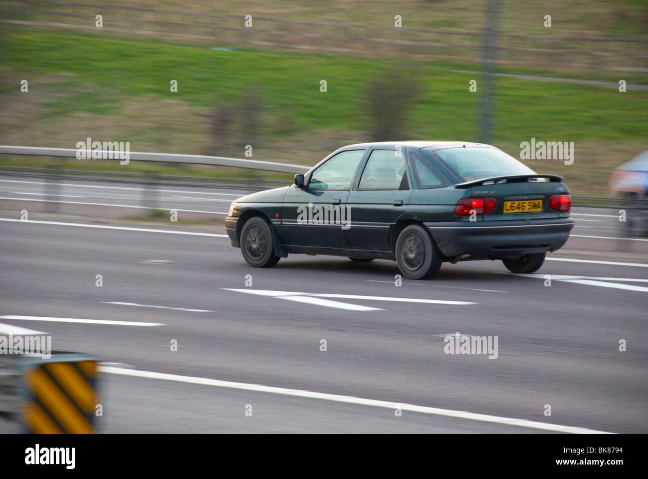 Car on the M62 Stock Photo - Alamy
