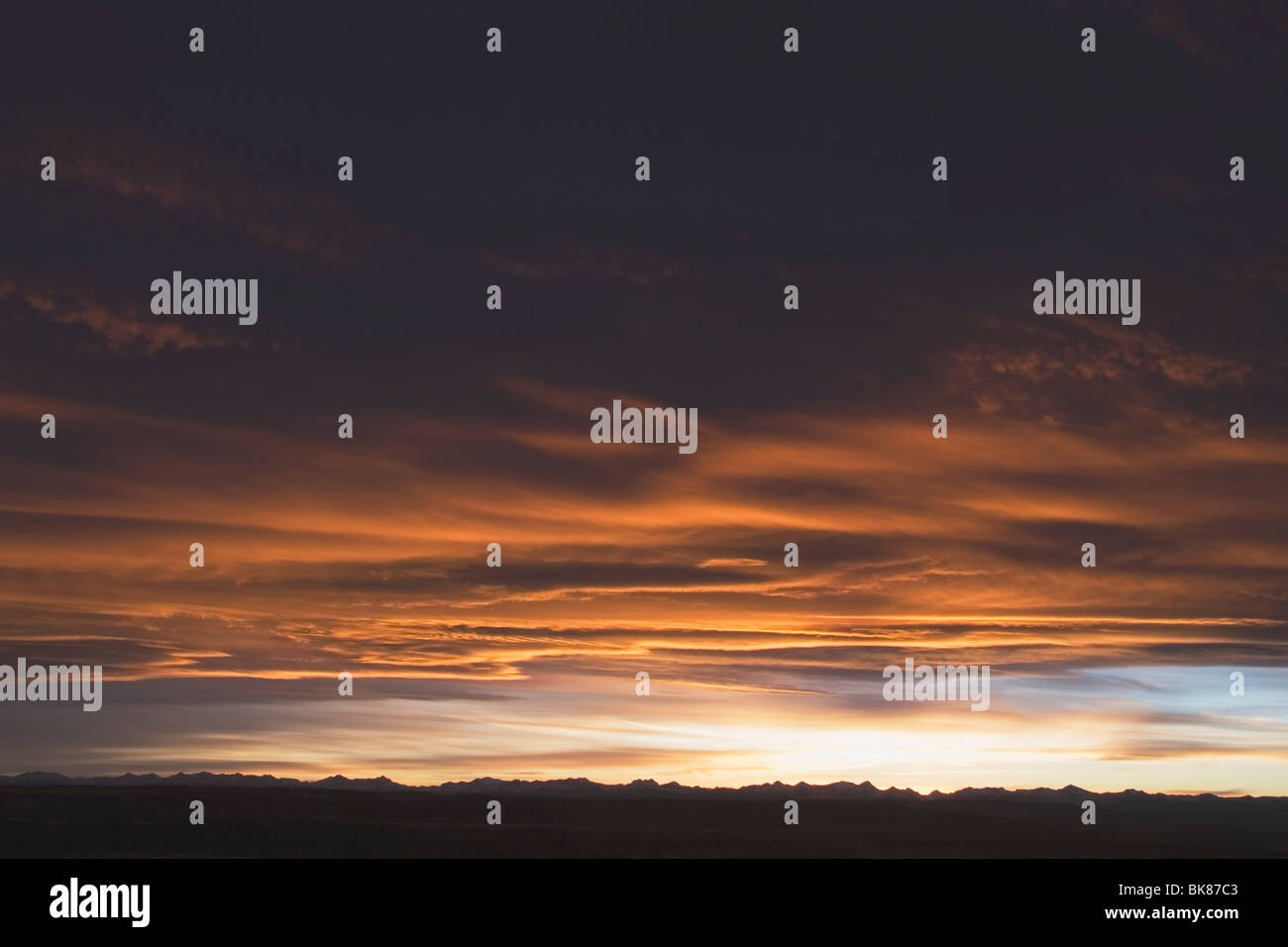 Chinook Clouds At Sunset, Alberta, Canada Stock Photo - Alamy