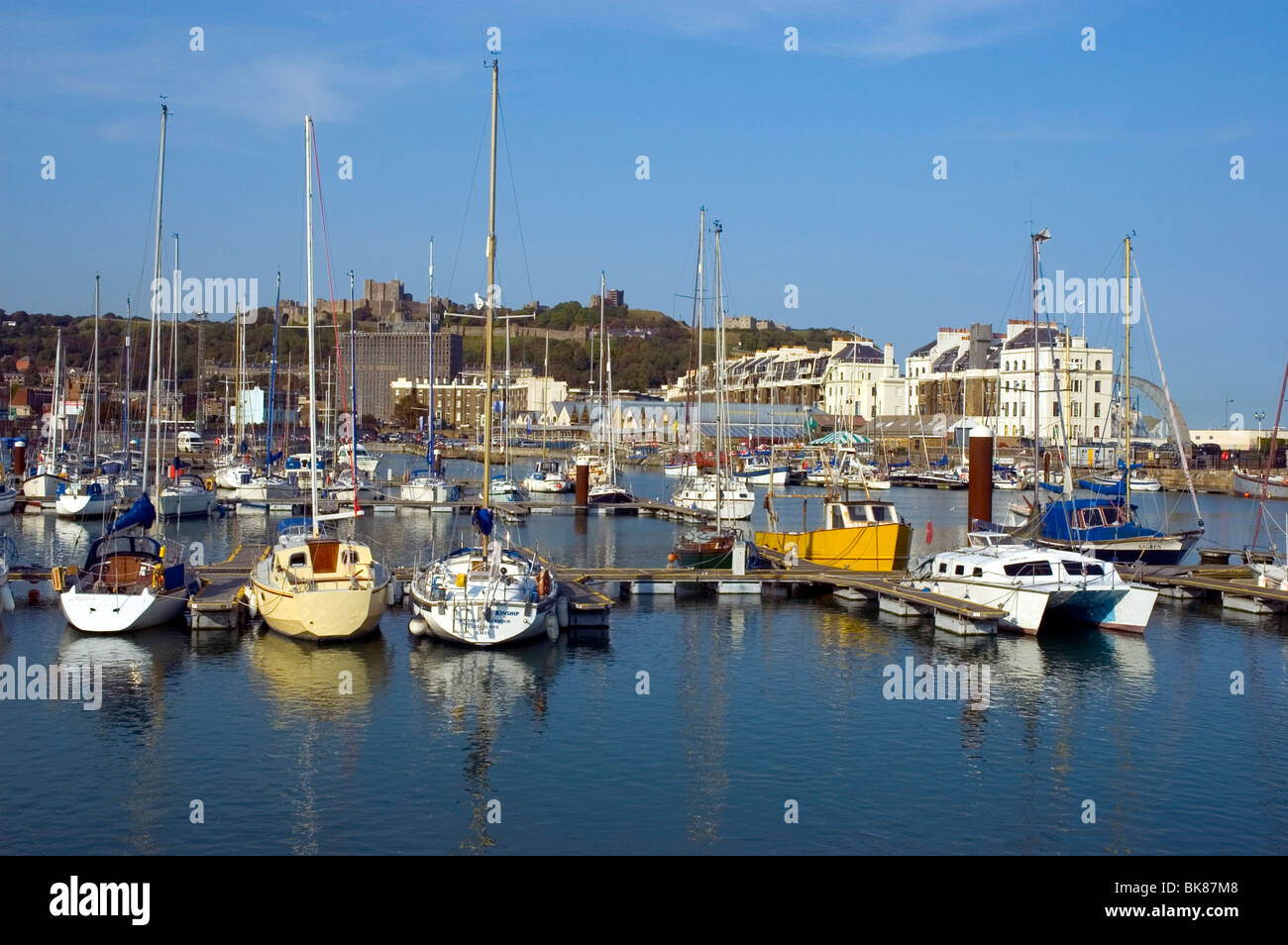 Dover Castle & Marina Stock Photo - Alamy