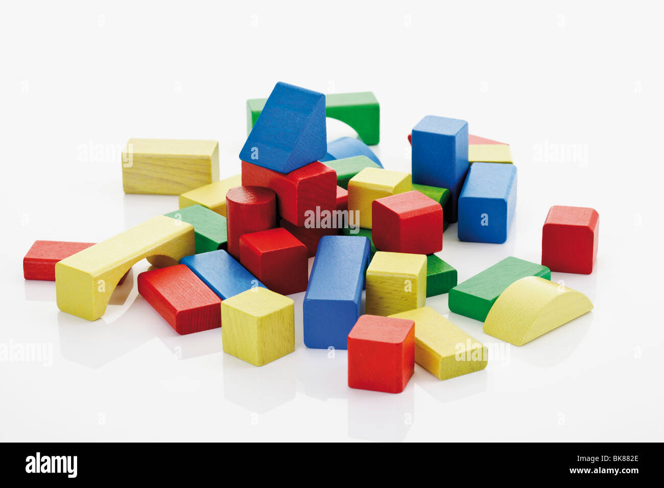 Various colorful building bricks Stock Photo - Alamy