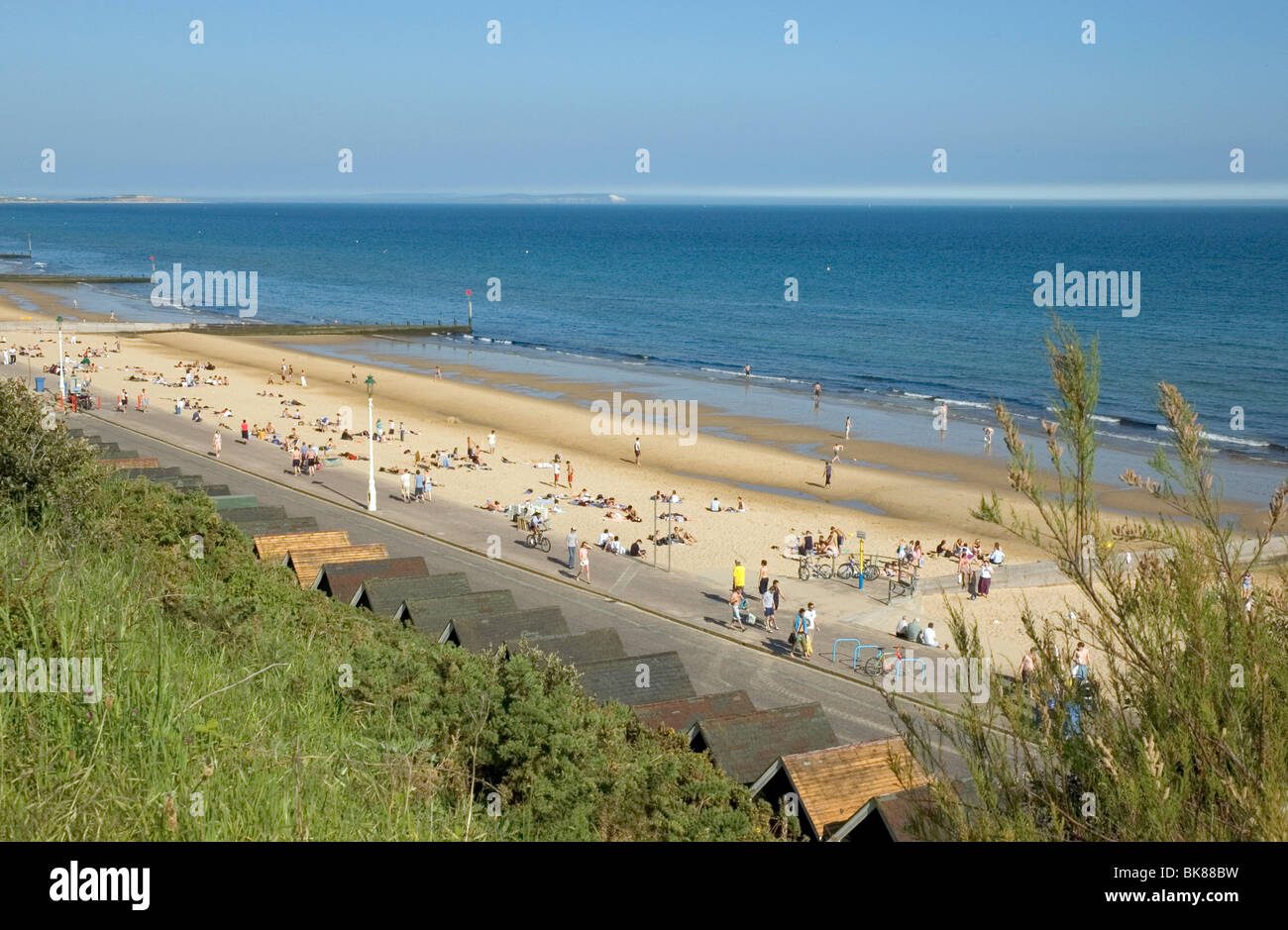Bournemouth Beach From Cliff Stock Photo - Alamy
