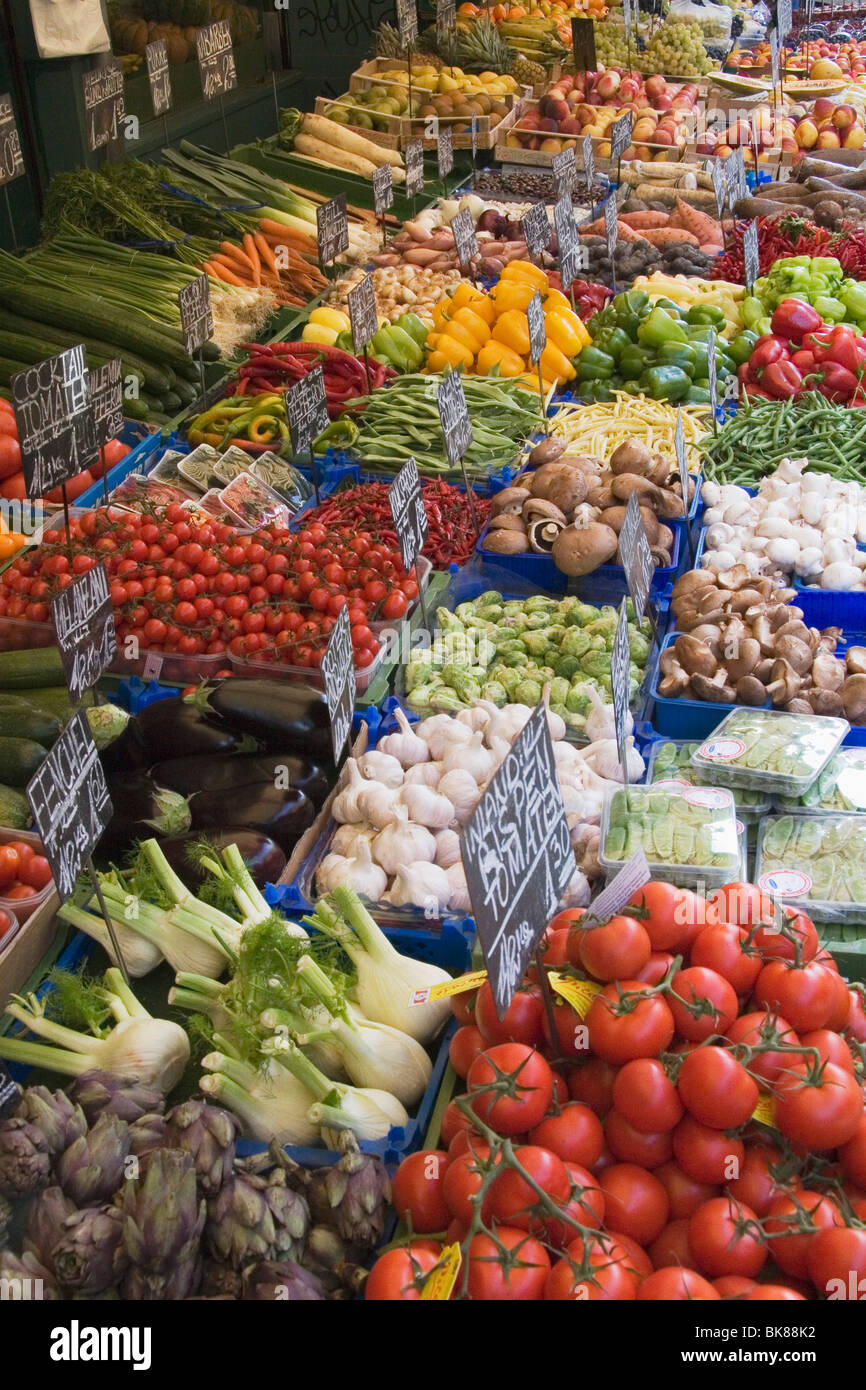 Vegetables In A Market, Vienna, Austria Stock Photo - Alamy