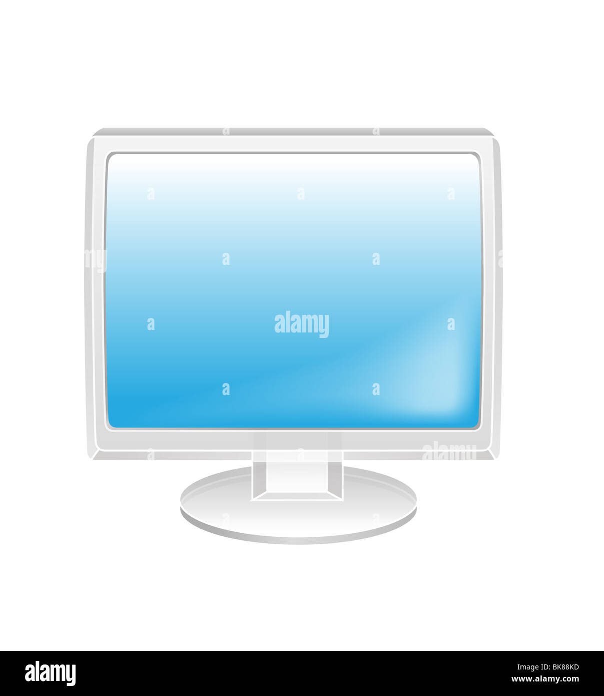 An LCD monitor on white background Stock Photo - Alamy