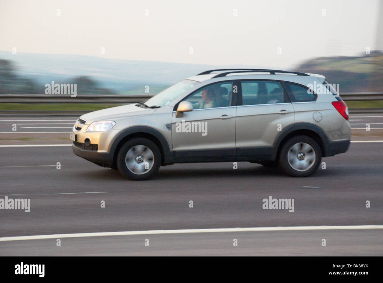 Car on the M62 Stock Photo - Alamy
