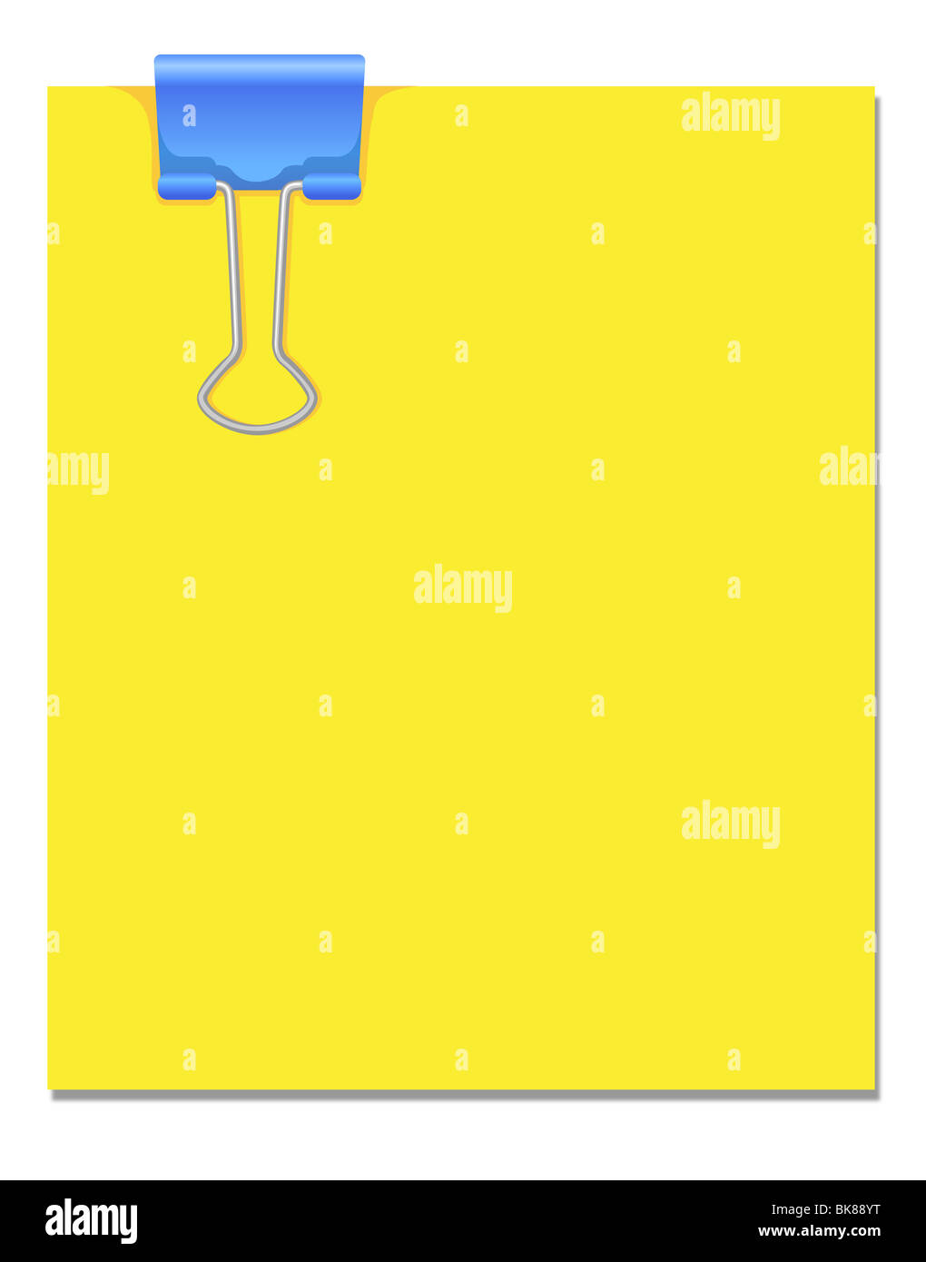 Paper notes clips on Cut Out Stock Images & Pictures - Alamy