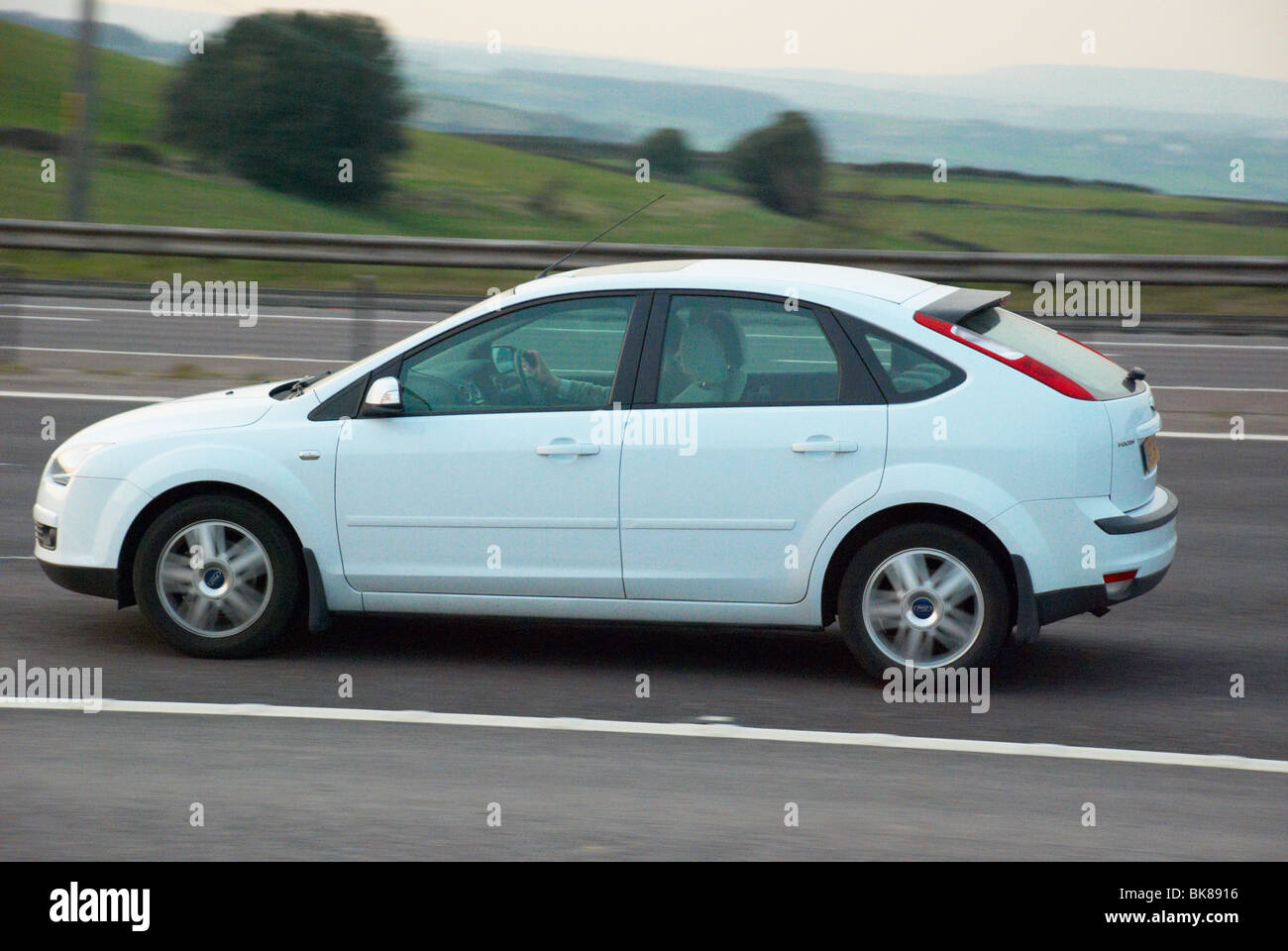 Car on the M62 Stock Photo - Alamy