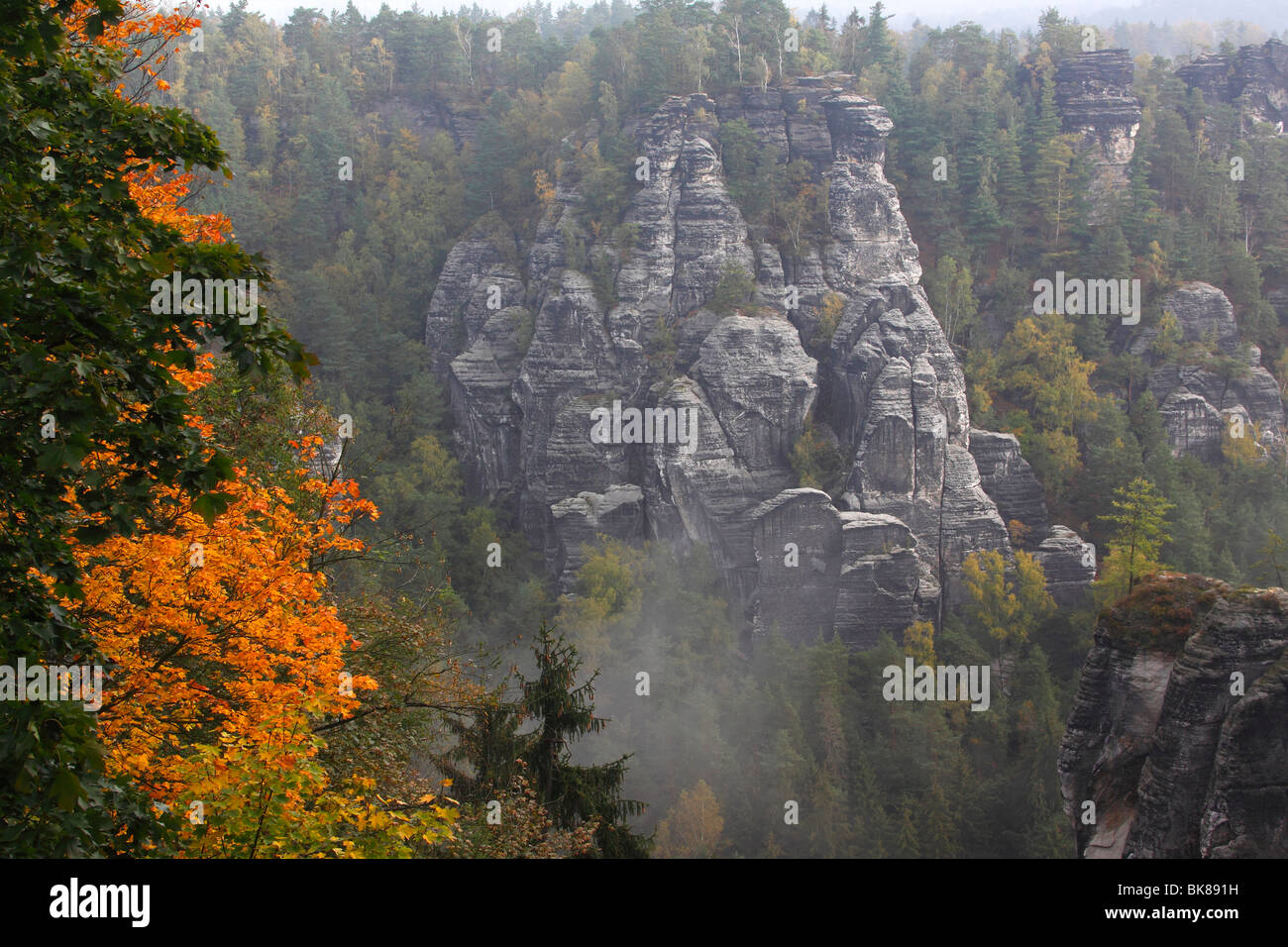 Bastei rocks hi-res stock photography and images - Alamy