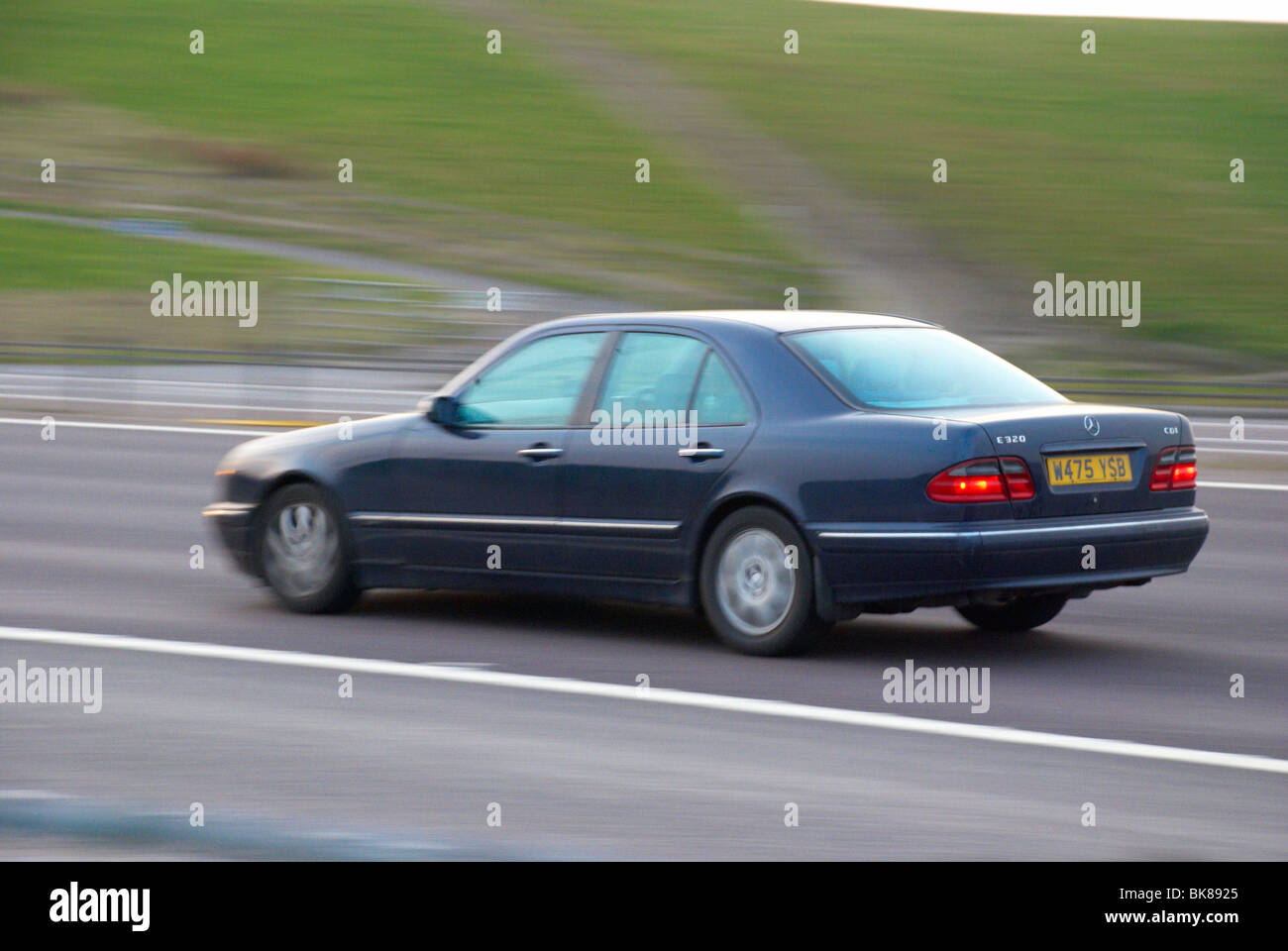 Car on the M62 Stock Photo - Alamy