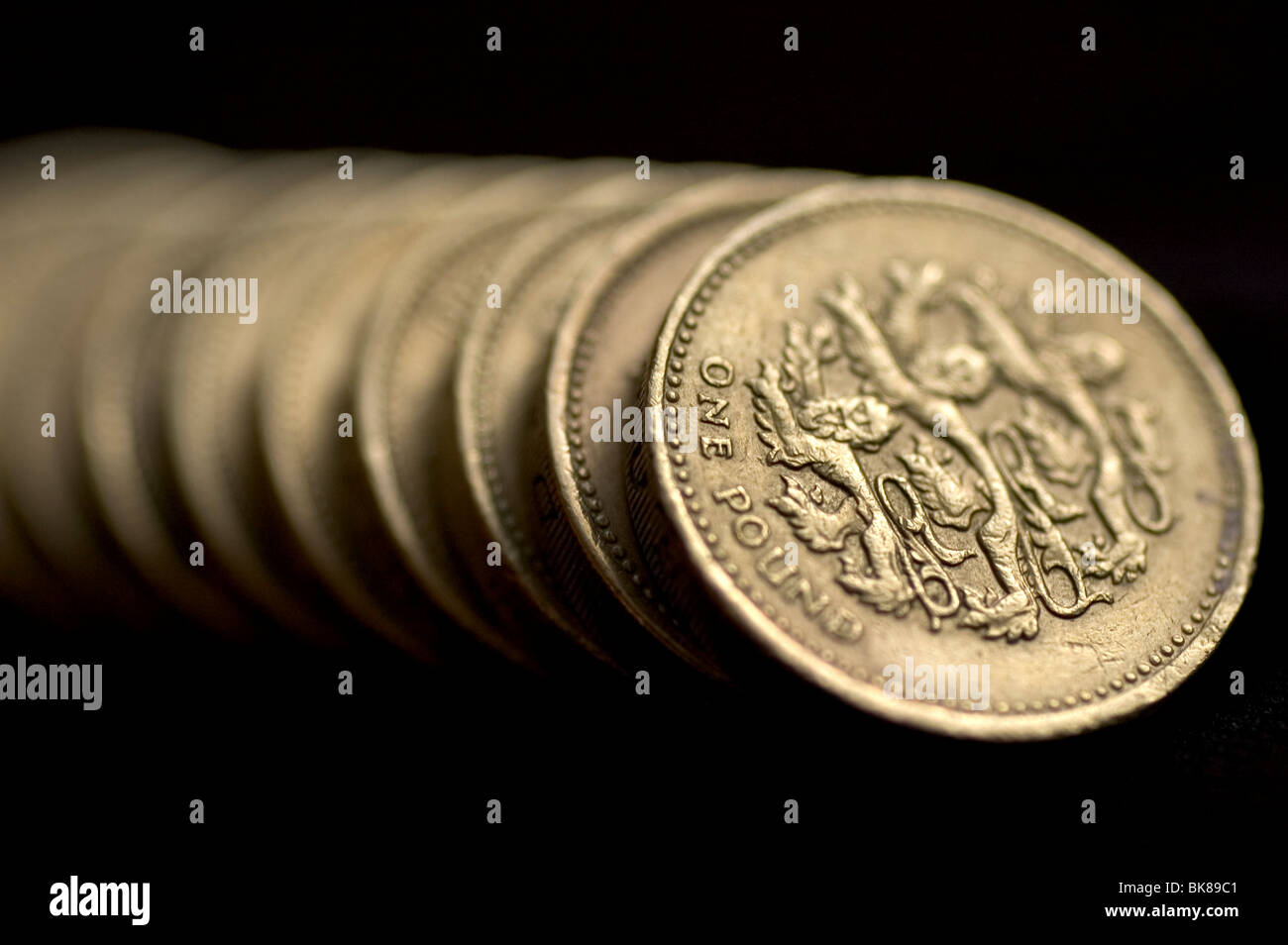 English Pound Coins Stock Photo - Alamy