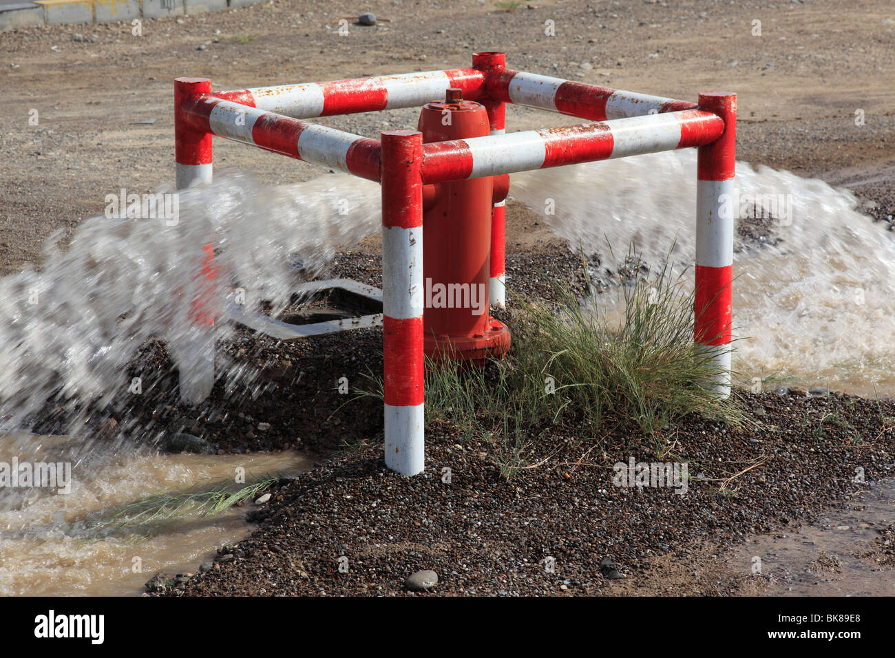 broken water-line Sultanate of Oman. Photo by Willy Matheisl Stock ...