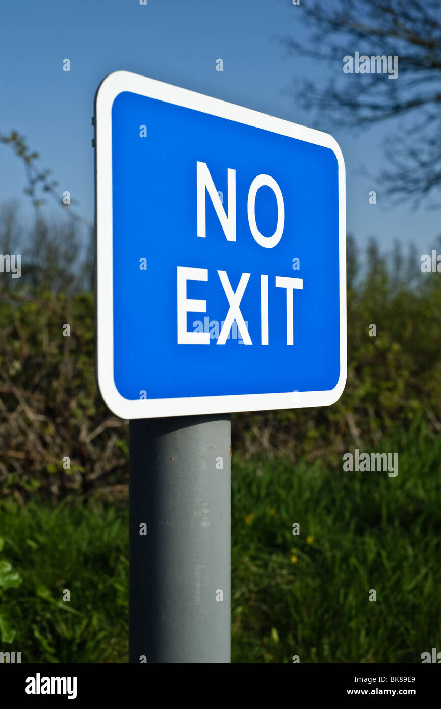 No Exit sign Stock Photo - Alamy