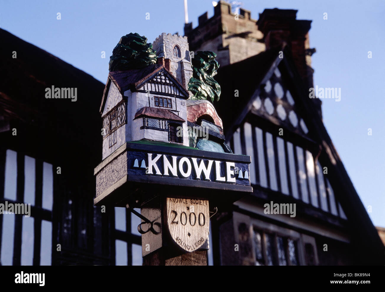 Knowle, Village Totem Stock Photo - Alamy