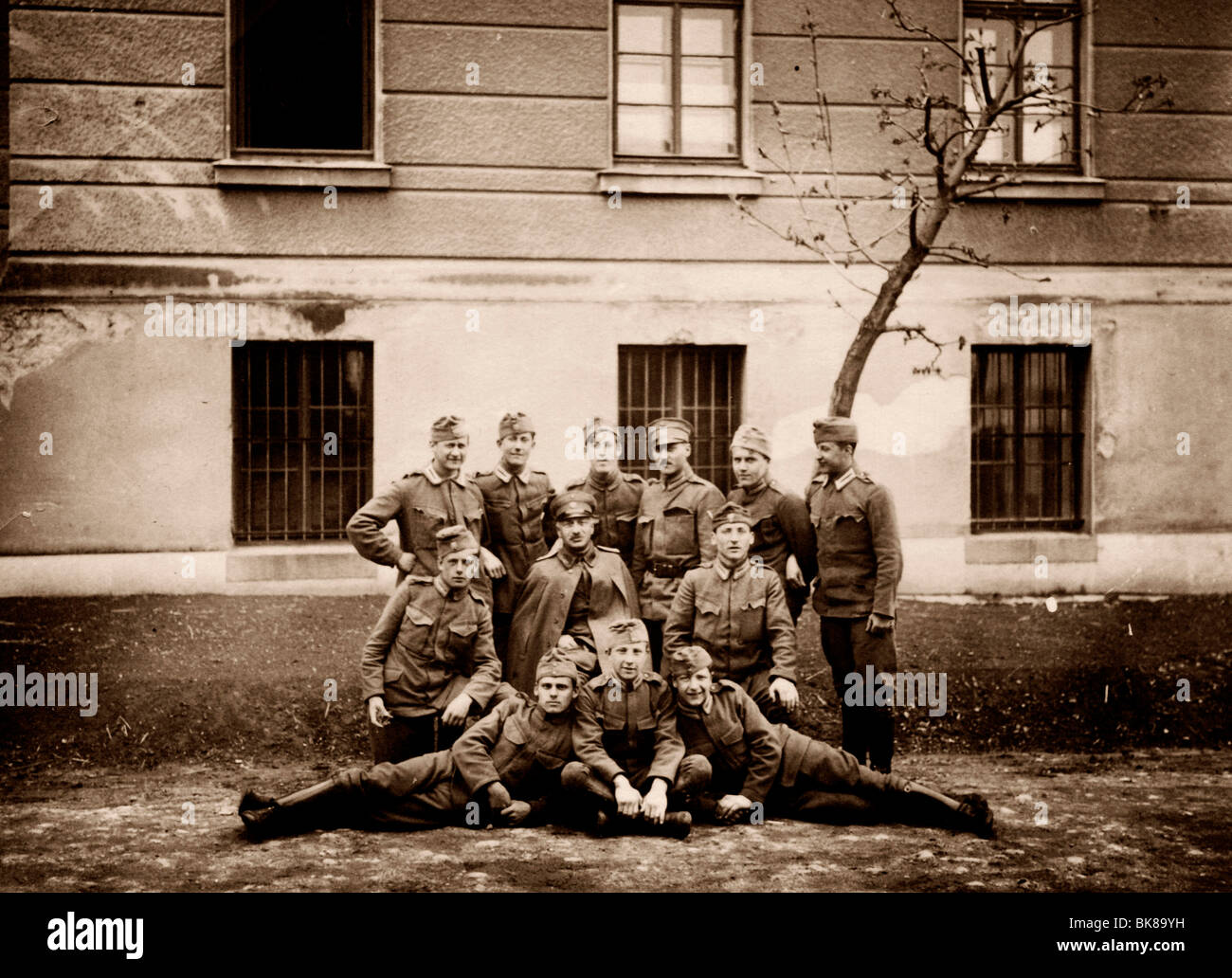 Group of soldiers, historic photograph, around 1945 Stock Photo - Alamy