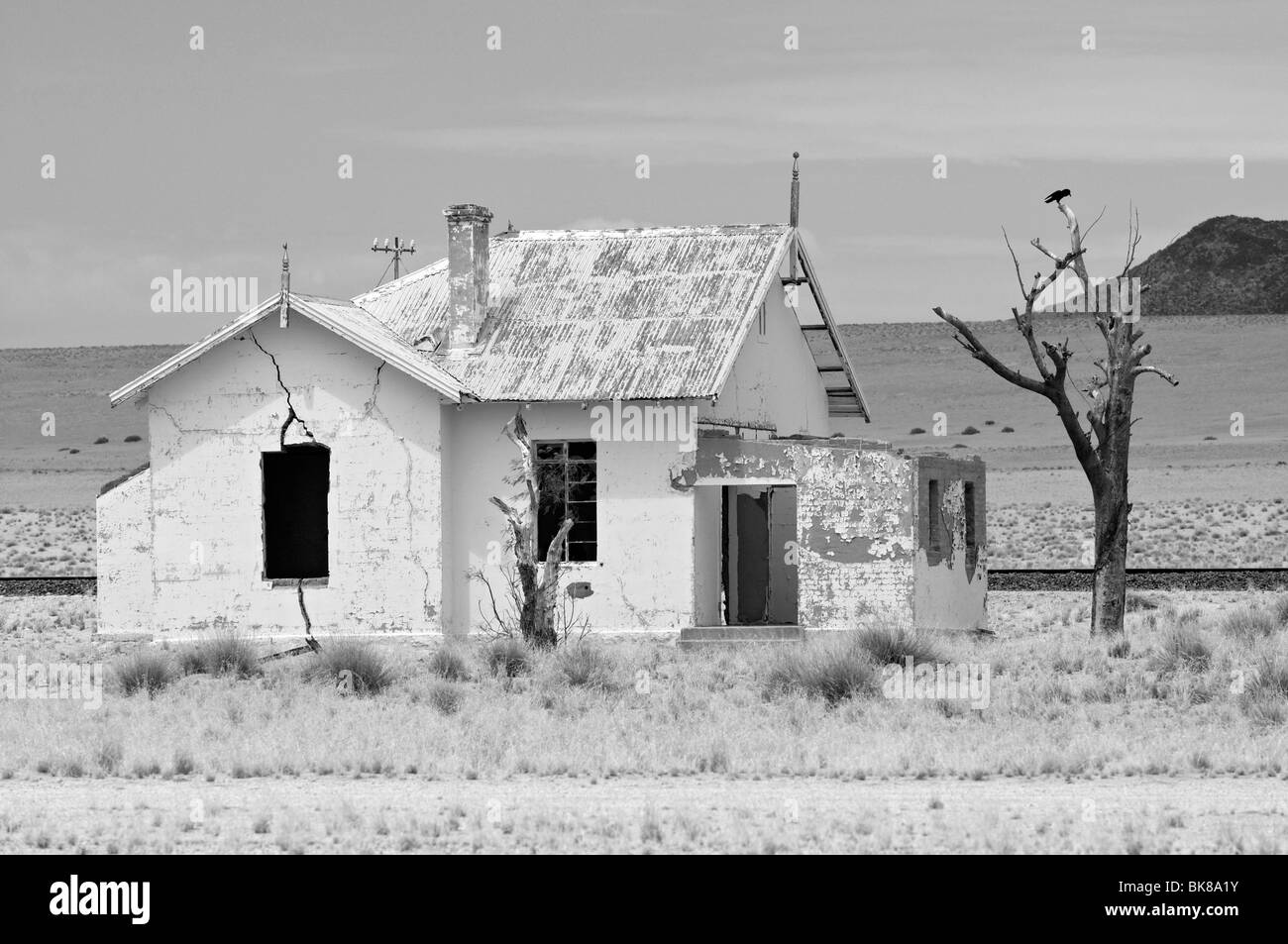 Garub Railway Station long abandoned on the Road to Luderitz, Namibia ...