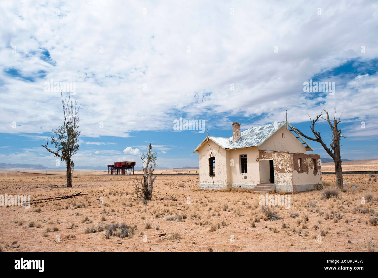 Garub Railway Station long abandoned on the Road to Luderitz, Namibia ...