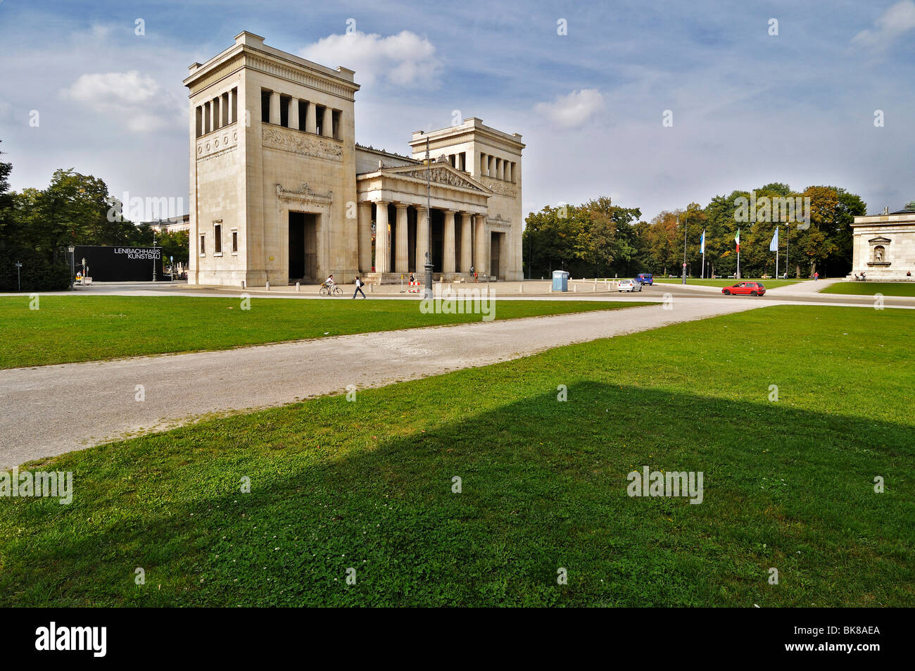 Koenigsplatz square with the Doric Propylcea gateway building, Munich ...