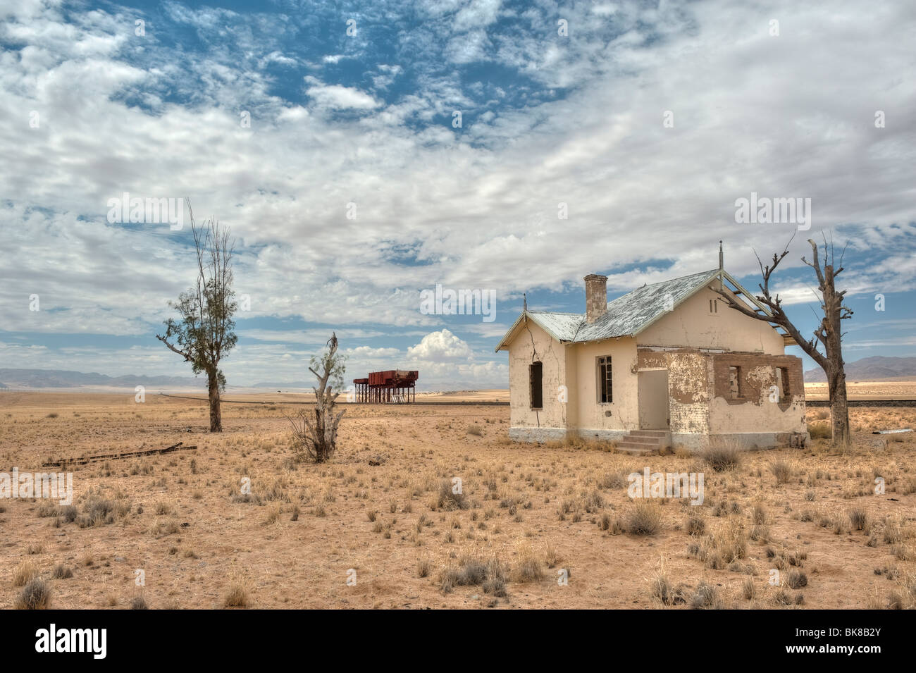 Garub Railway Station long abandoned on the Road to Luderitz, Namibia ...