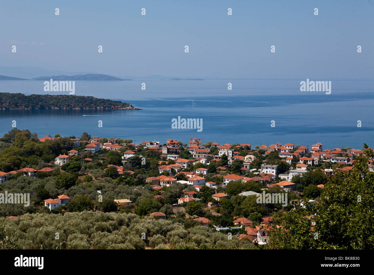 View on Melina, Greece, Europe Stock Photo - Alamy