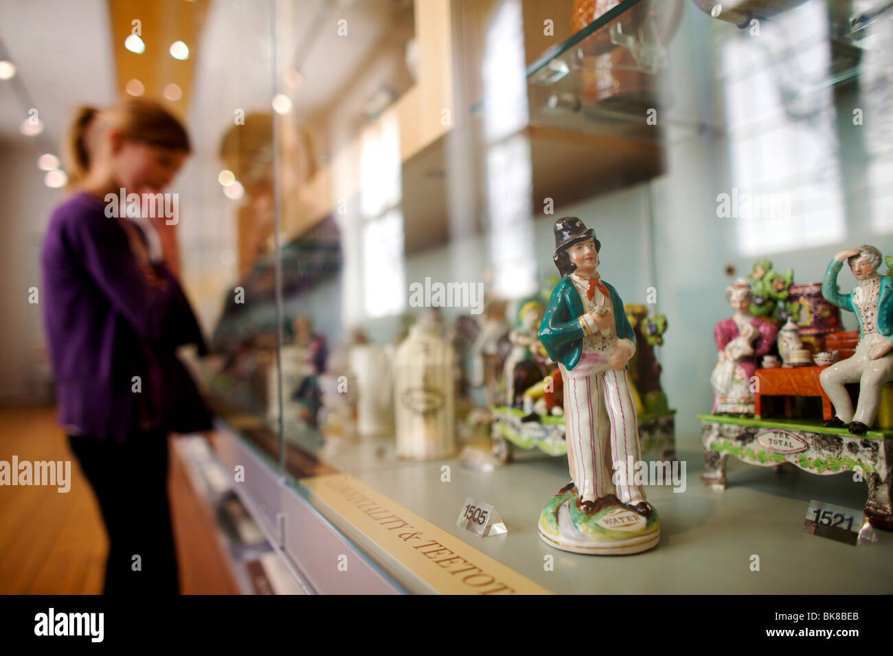 Porcelain figurine collection in Brighton museum Stock Photo - Alamy