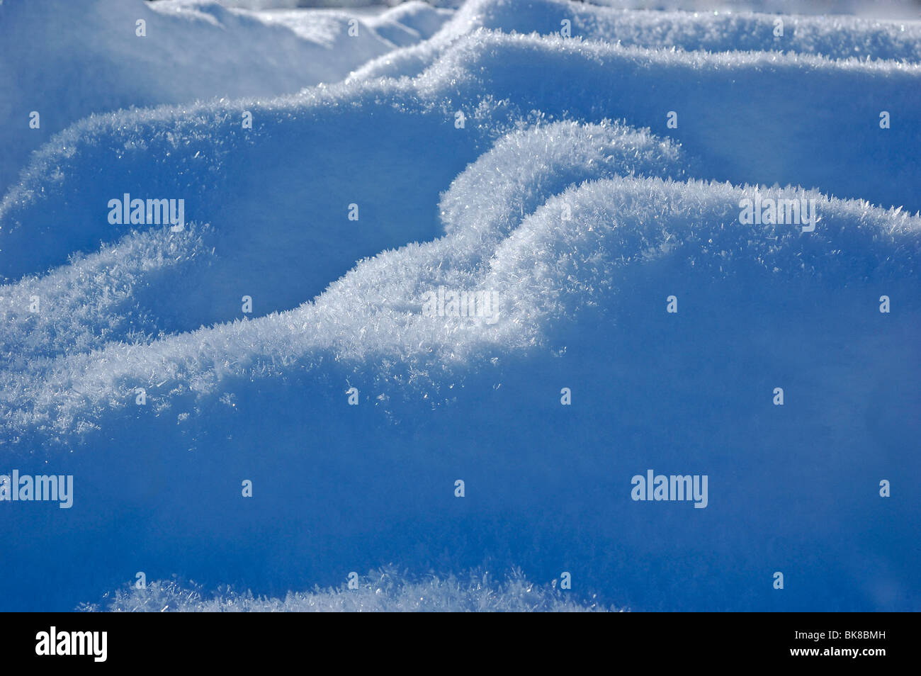 Snow, ice crystals, detail Stock Photo - Alamy