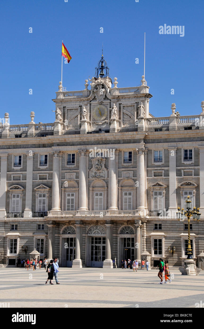 Facade of the Palacio Real, Royal Palace, Madrid, Spain, Iberian ...