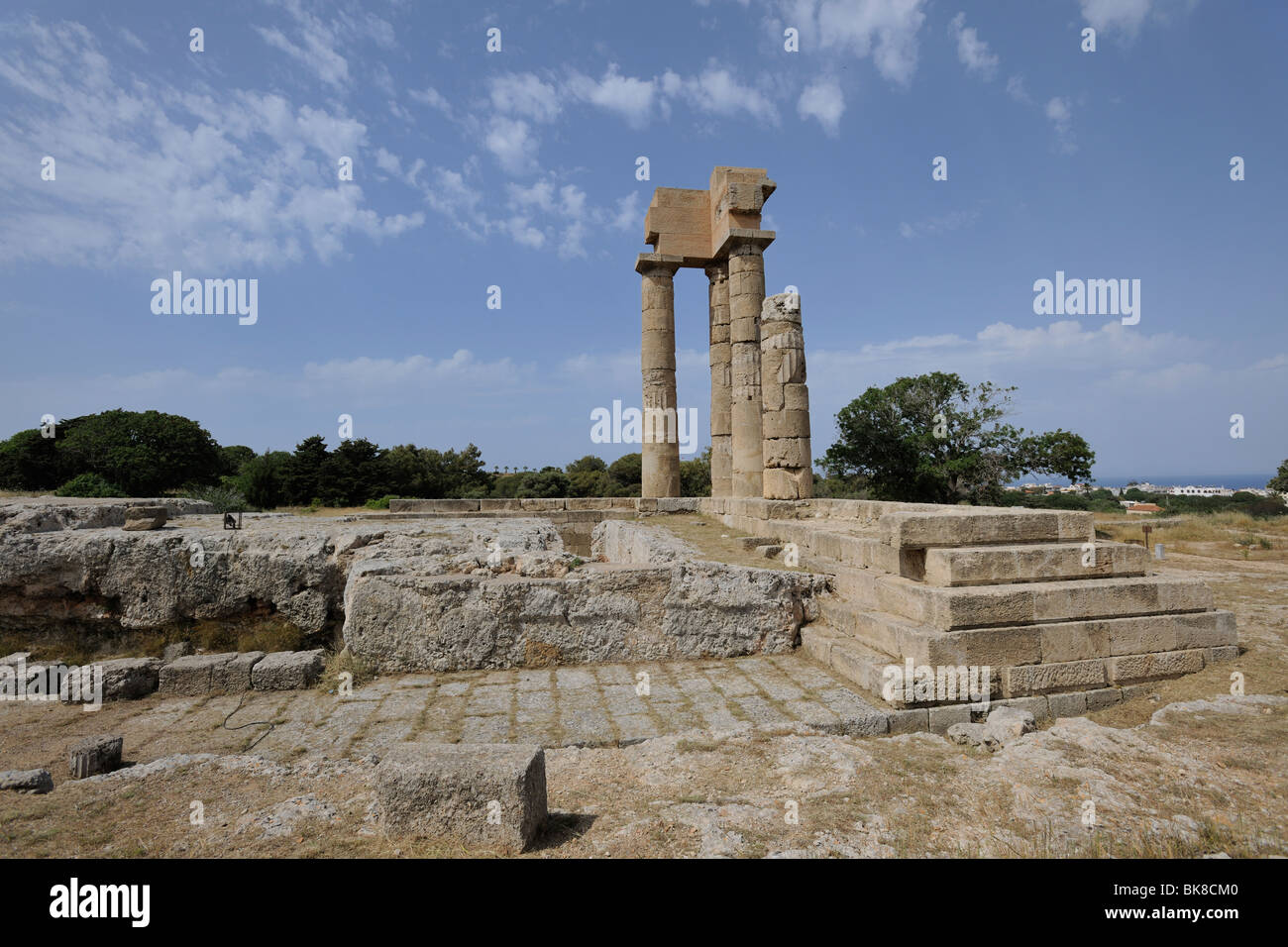 Temple of Apollo, Monte Smith, Rhodes Town, Rhodes, Greece, Europe ...