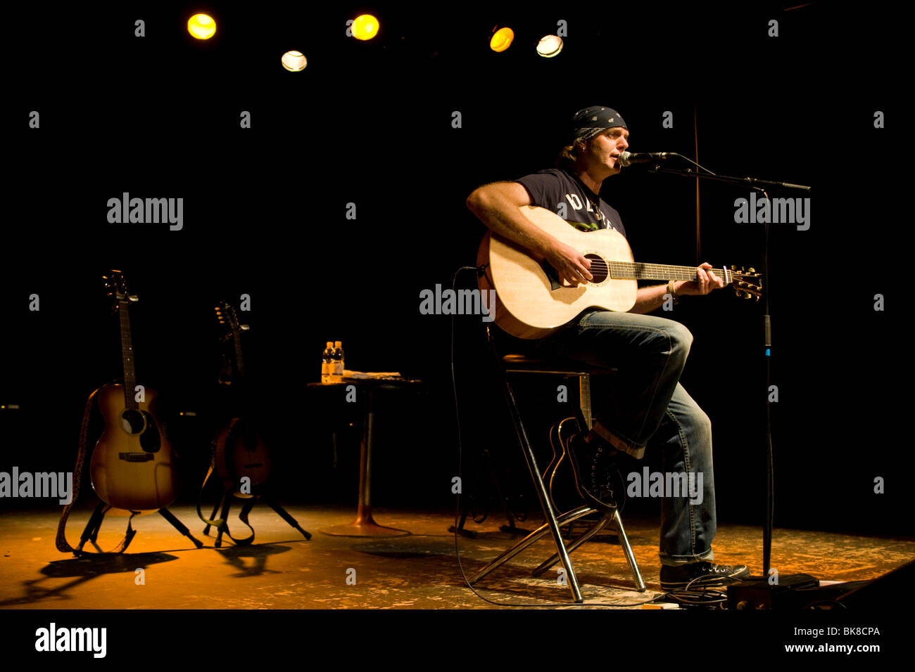 Swiss singer and songwriter Adrian Sturzenegger aka Ad-Rian live in the ...
