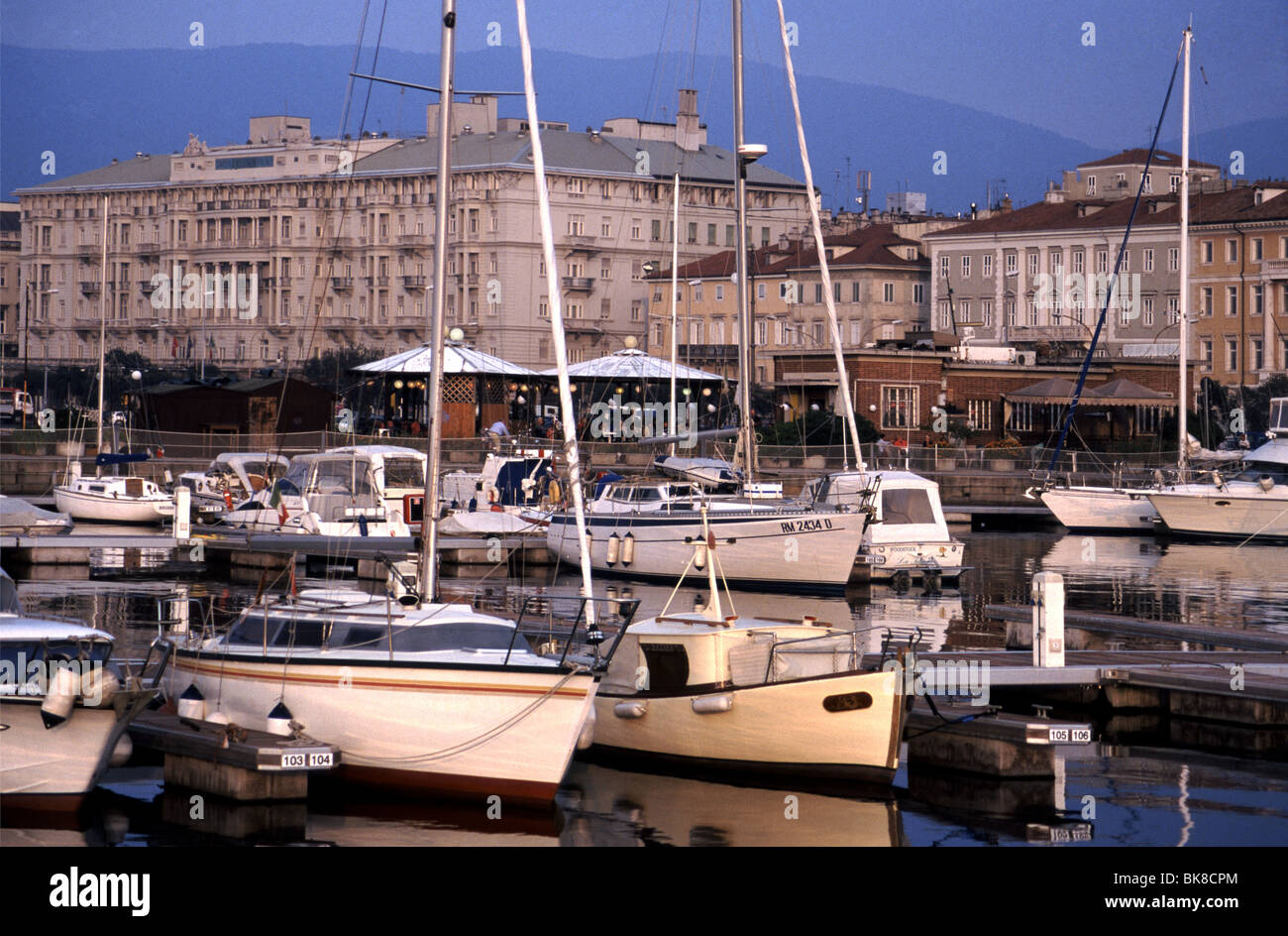 Trieste Harbour View Stock Photo - Alamy