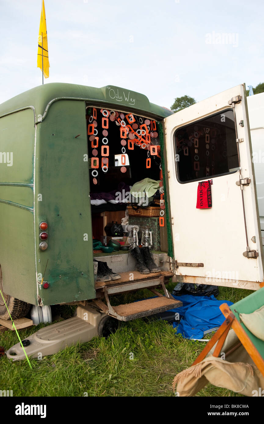 Very old Morris Camper Van Stock Photo - Alamy