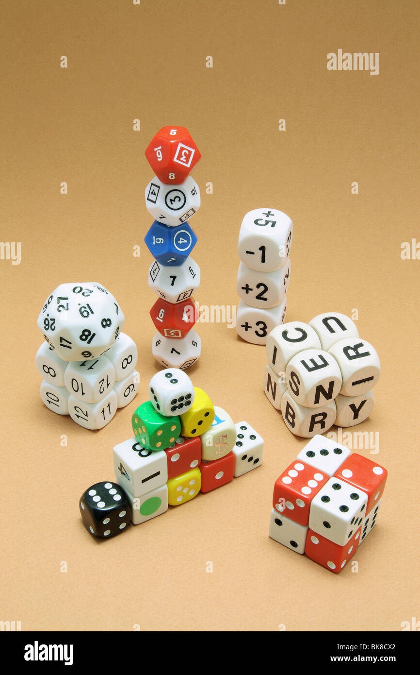 Collection of Dice Stock Photo - Alamy
