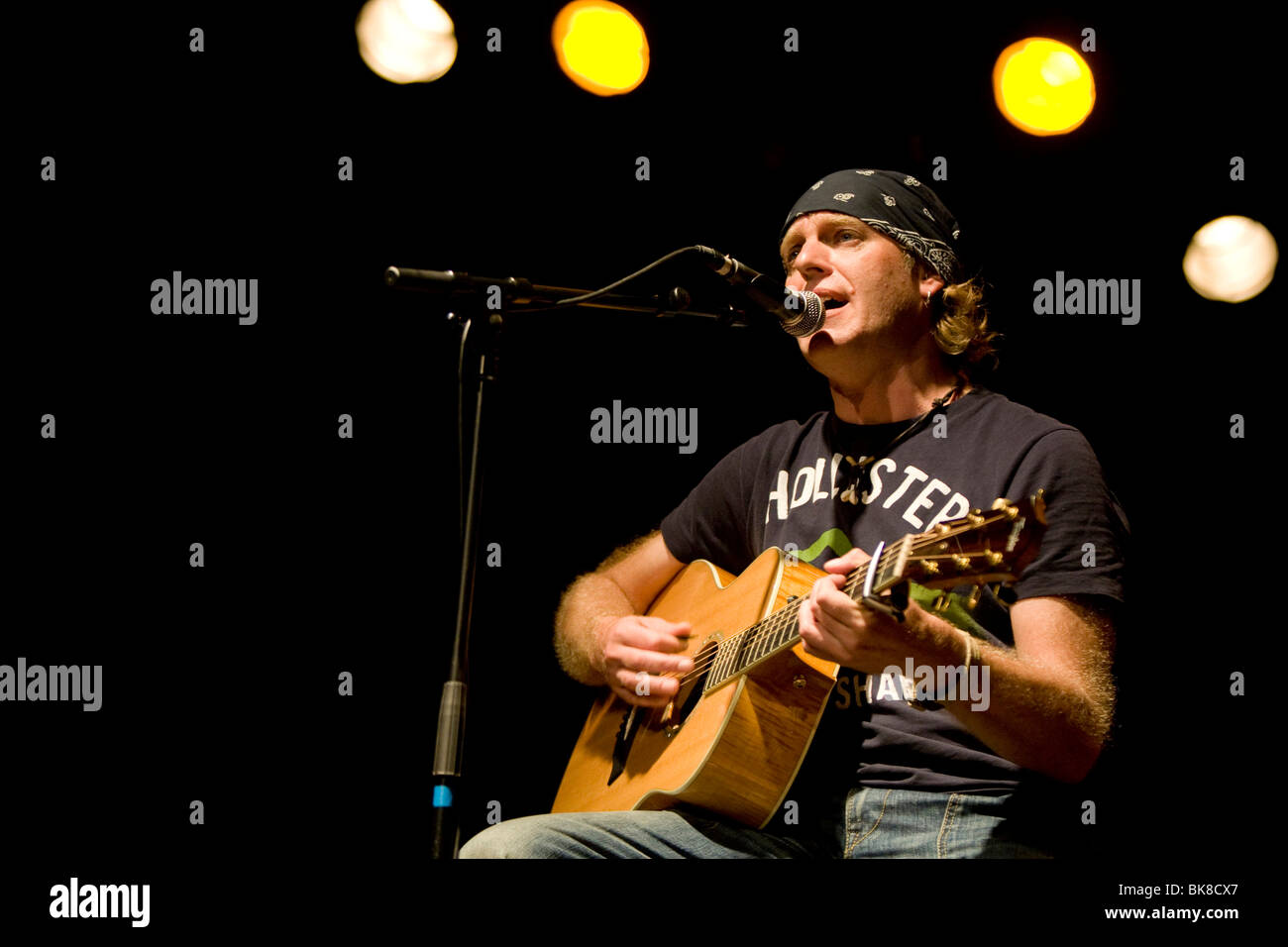 Swiss singer and songwriter Adrian Sturzenegger aka Ad-Rian live in the ...