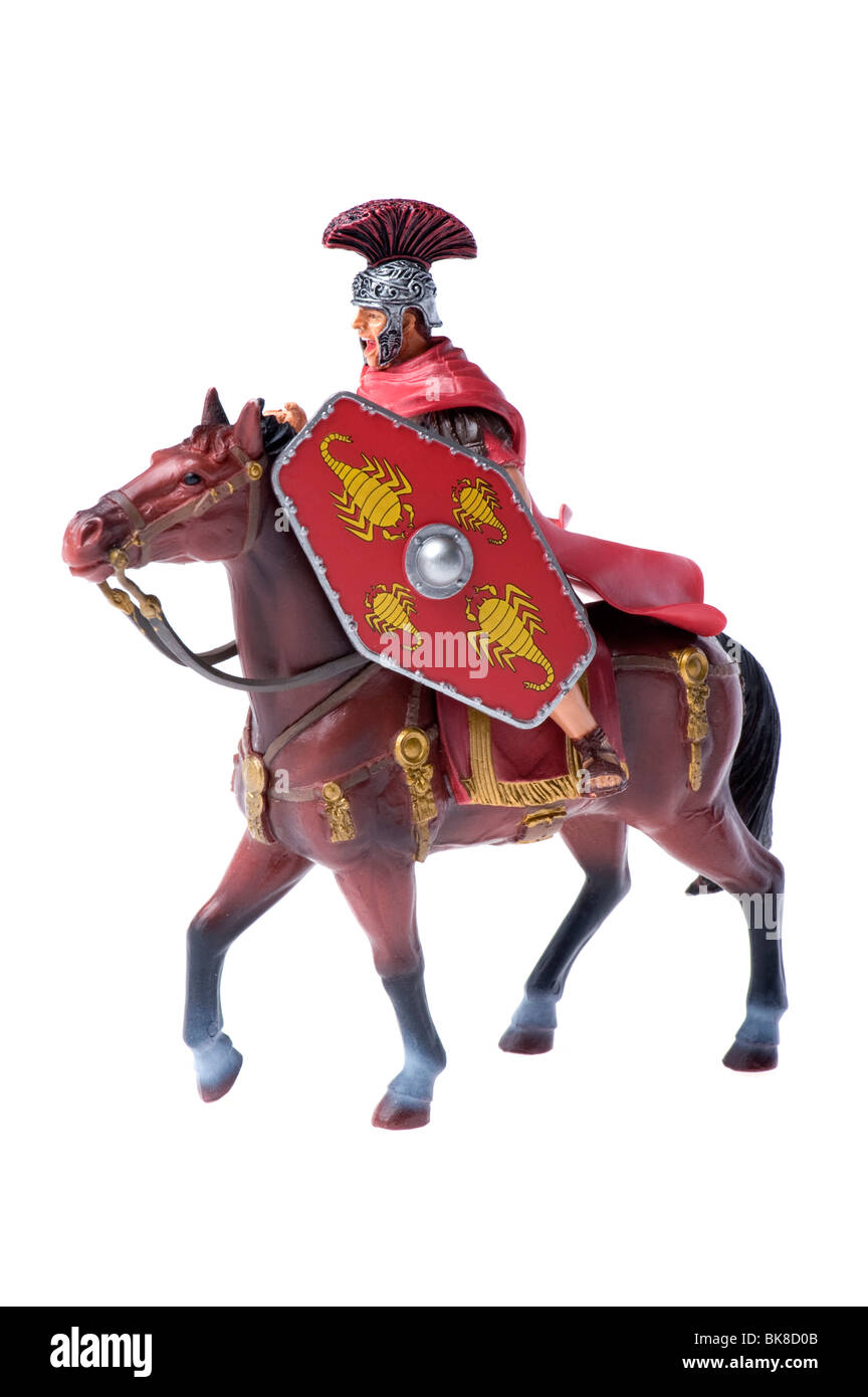 object on white - toy military horse Stock Photo - Alamy