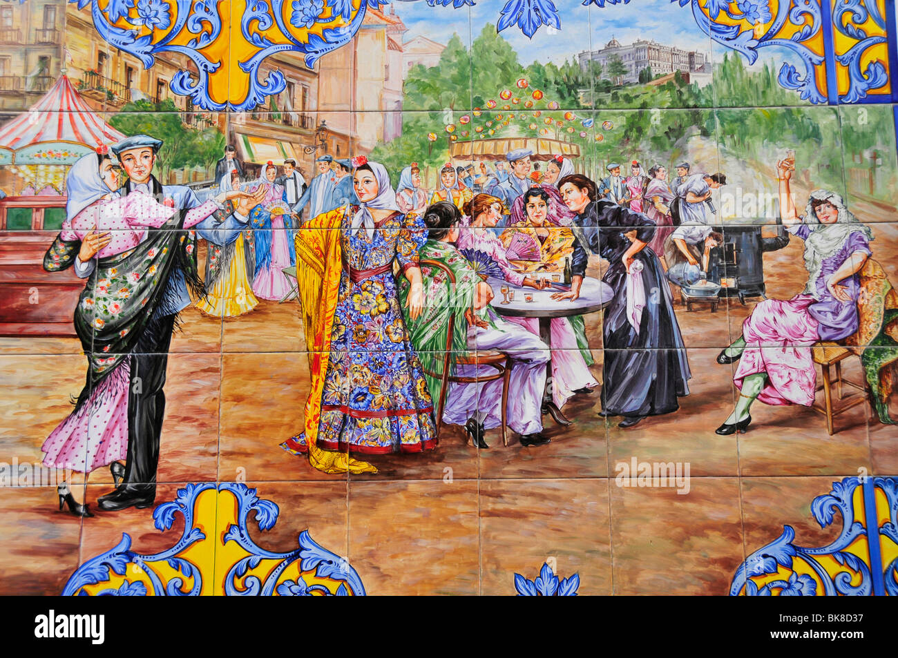 Spain madrid ceramic tiles hi-res stock photography and images - Alamy