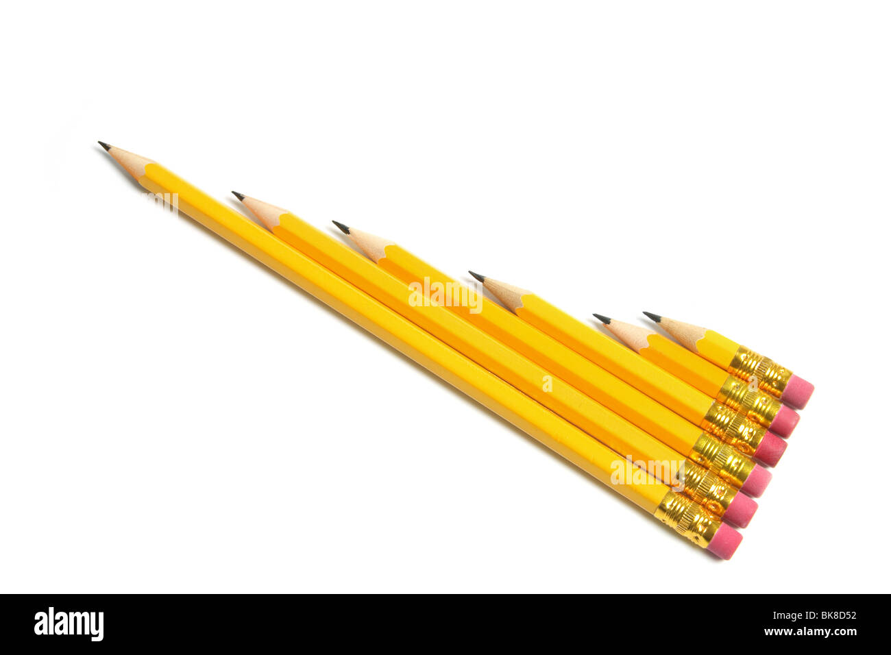 Long to short pencils hi-res stock photography and images - Alamy
