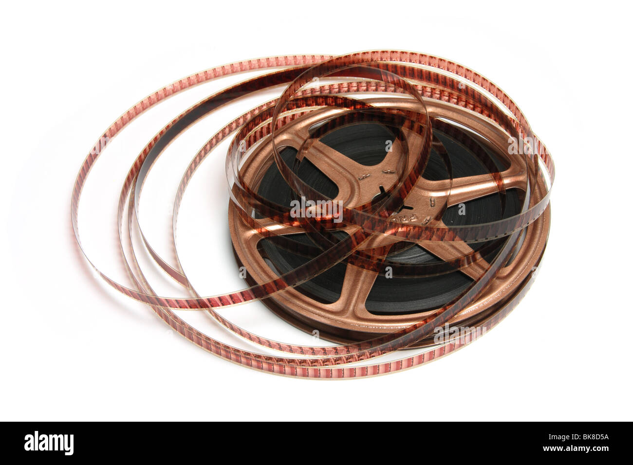 Movie Film Reel Stock Photo - Alamy