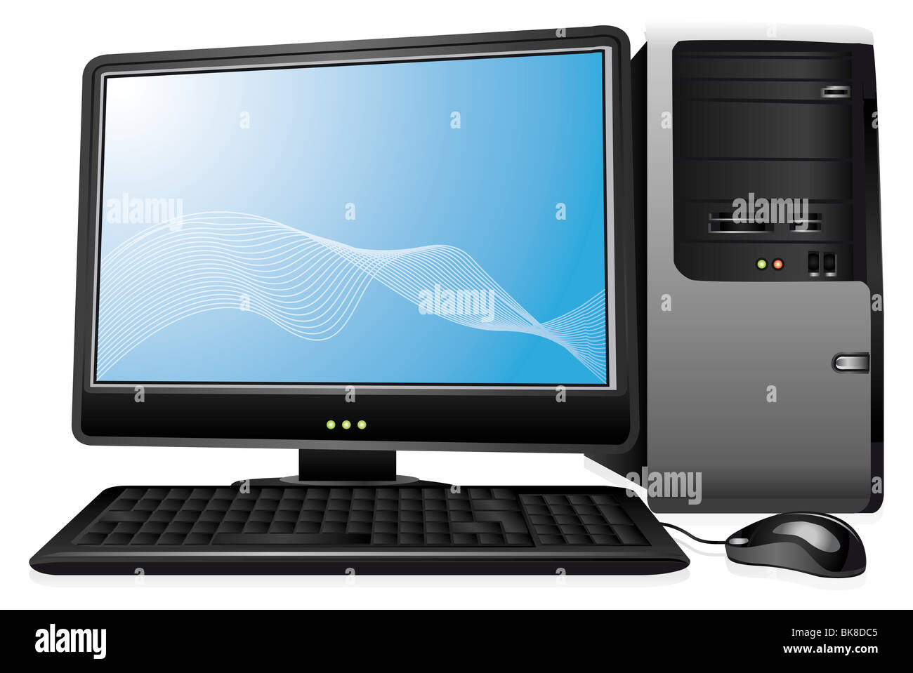 Office work station Cut Out Stock Images & Pictures - Alamy