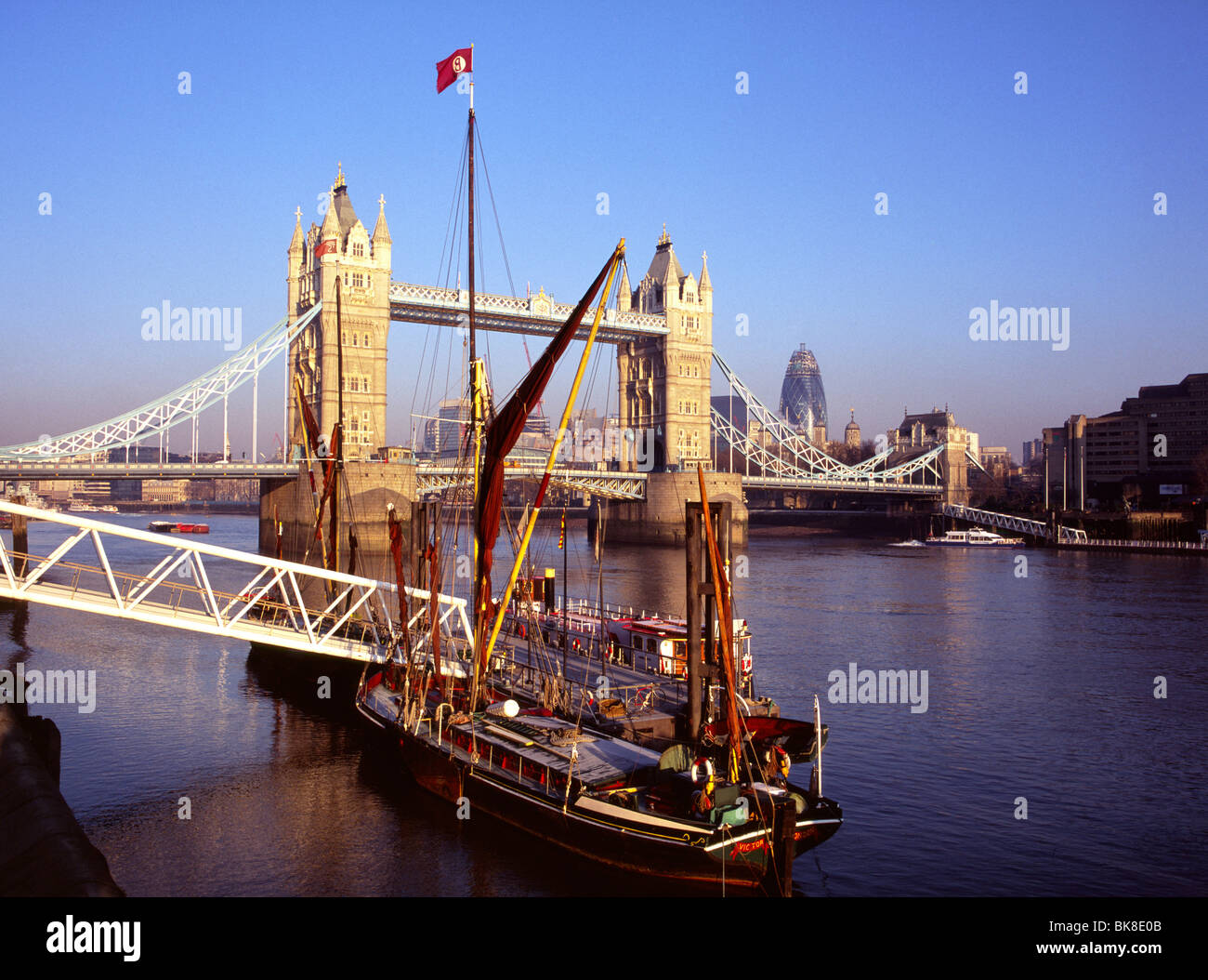 Flags tower bridge hi-res stock photography and images - Alamy
