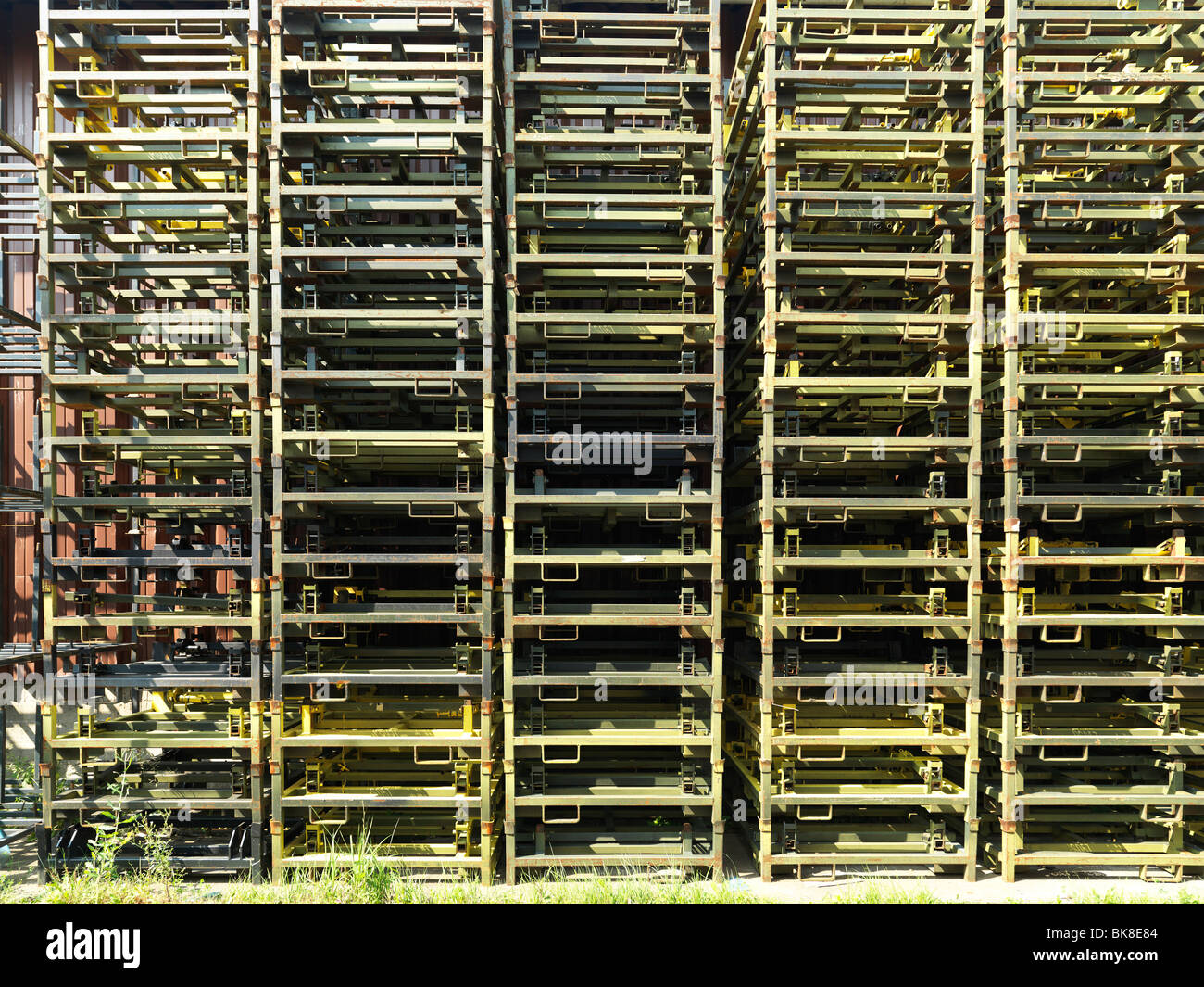 Iron frames, custom-made for a company for the loading or ...