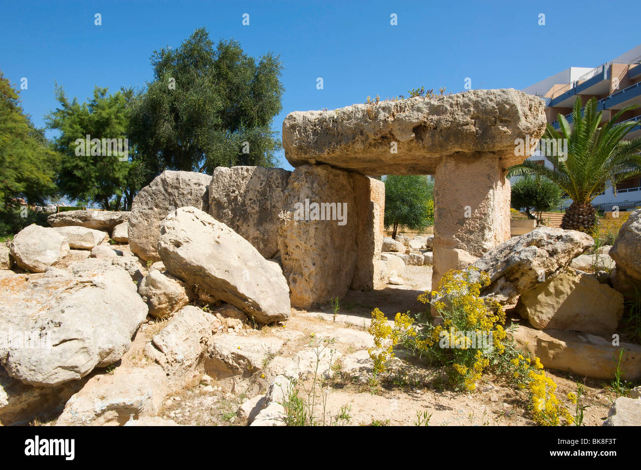 Megalith in St Pauls Bay, Malta, Europe Stock Photo - Alamy