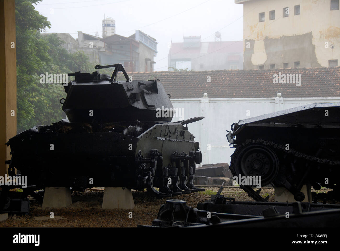 First Indochina War 1954, old French tanks, Dien Bien Phu museum ...