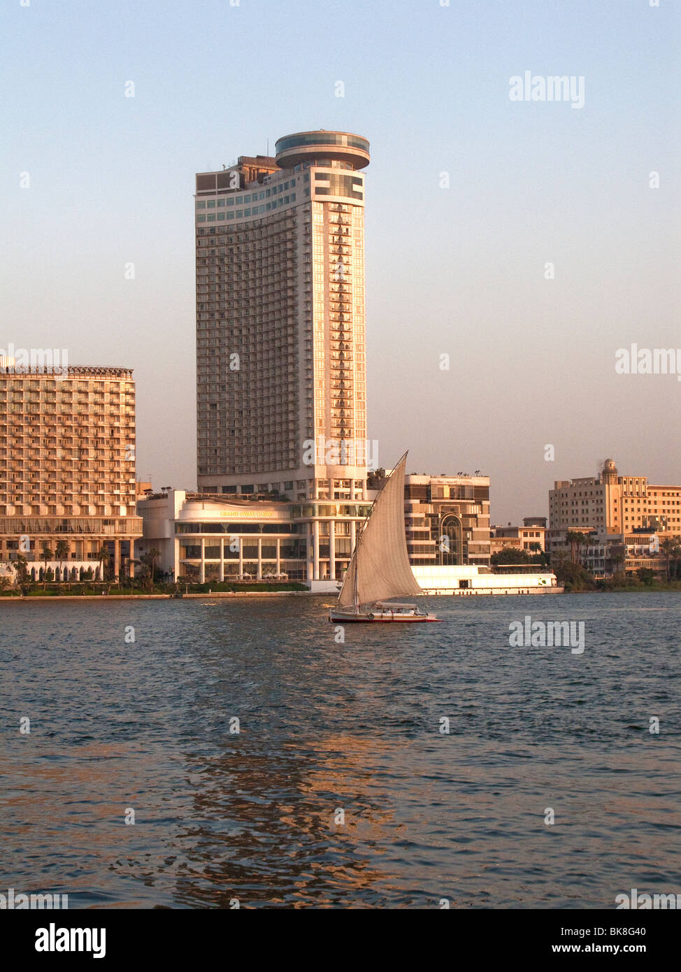 Grand Hyatt Hotel next to the Nile, Cairo, Egypt Stock Photo - Alamy