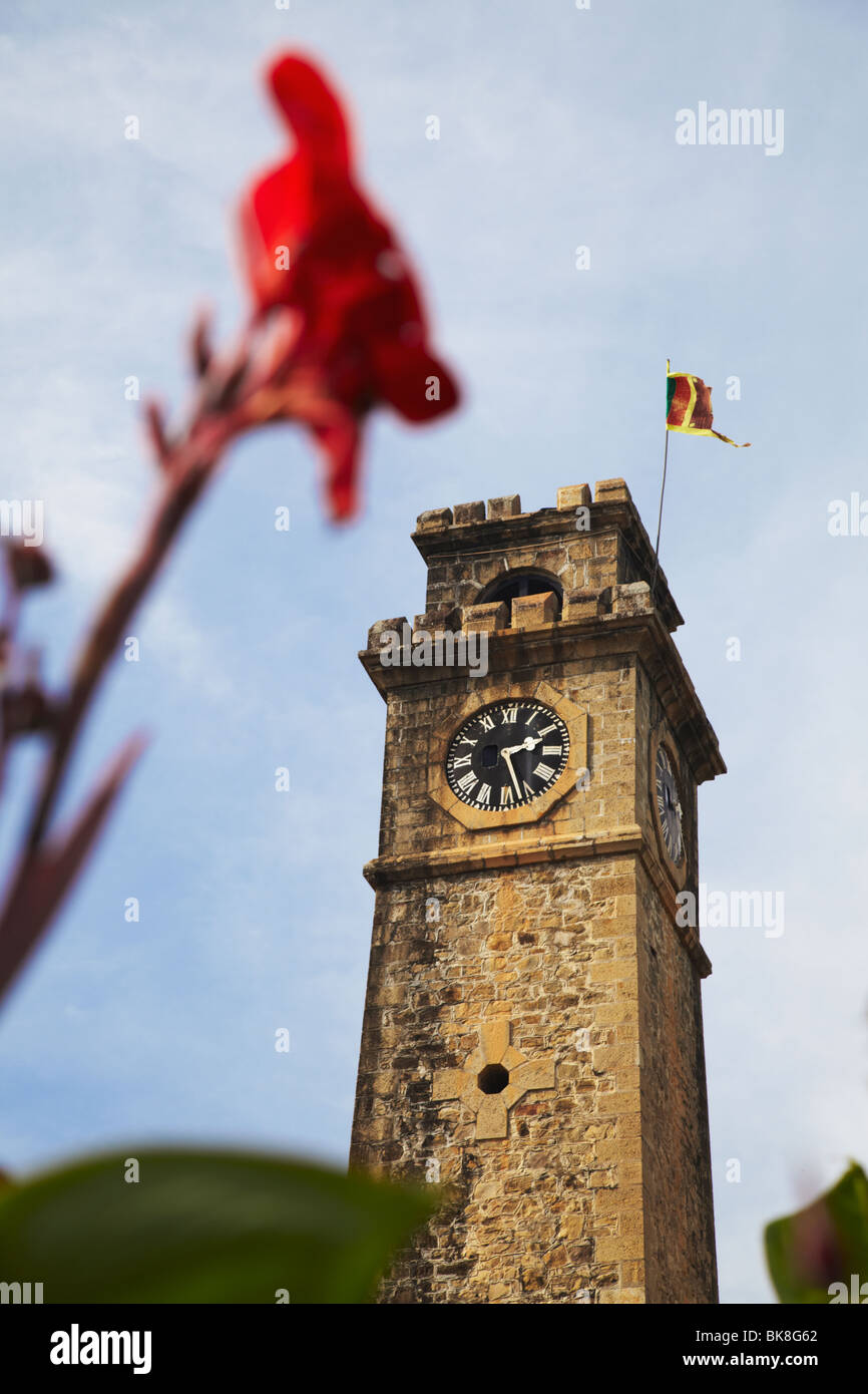 Clock tower in Galle Fort, Galle, Sri Lanka Stock Photo - Alamy