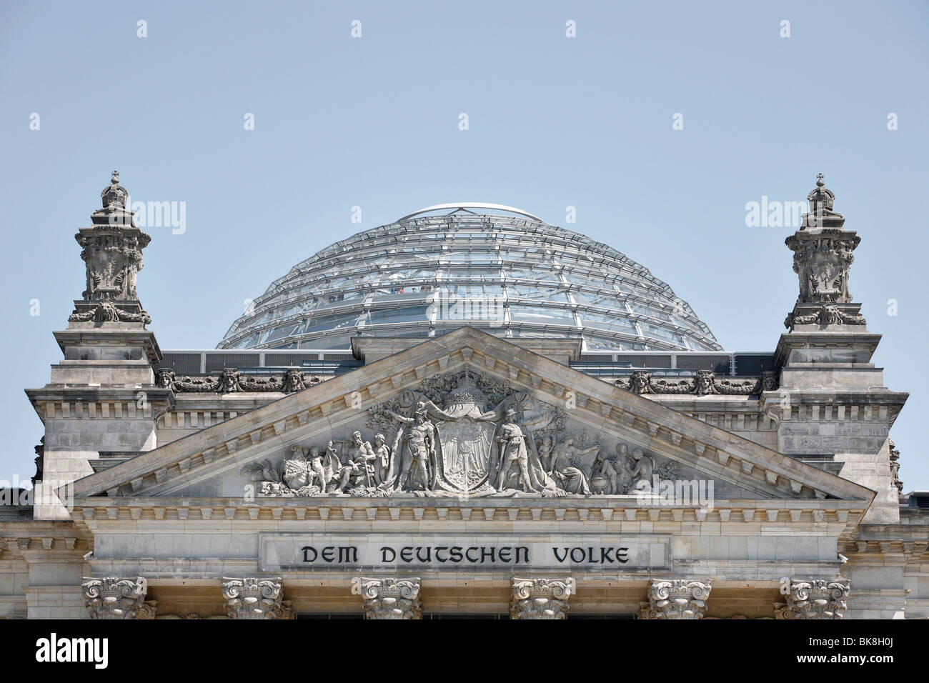 Dome of the Reichstag parliament in Berlin, Germany, Europe Stock Photo ...