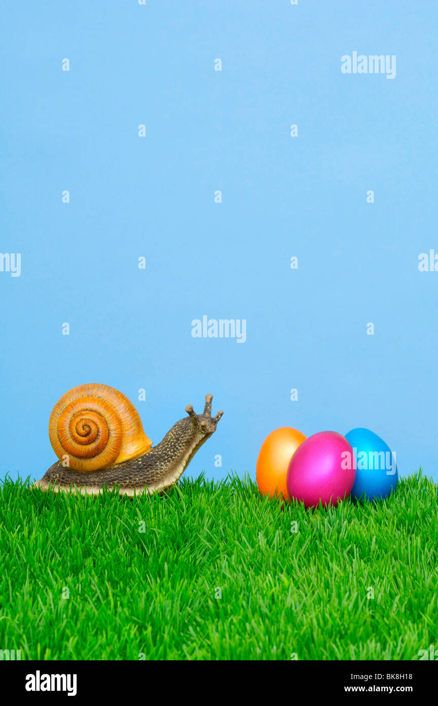 Porcelain snail, Easter eggs Stock Photo - Alamy