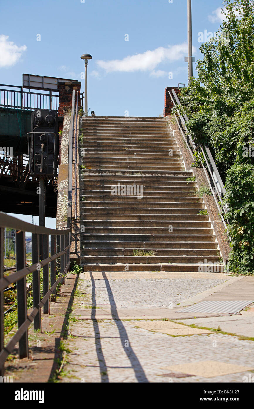 Stairs at the Ostkreuz train junction in Berlin, Germany, Europe Stock ...
